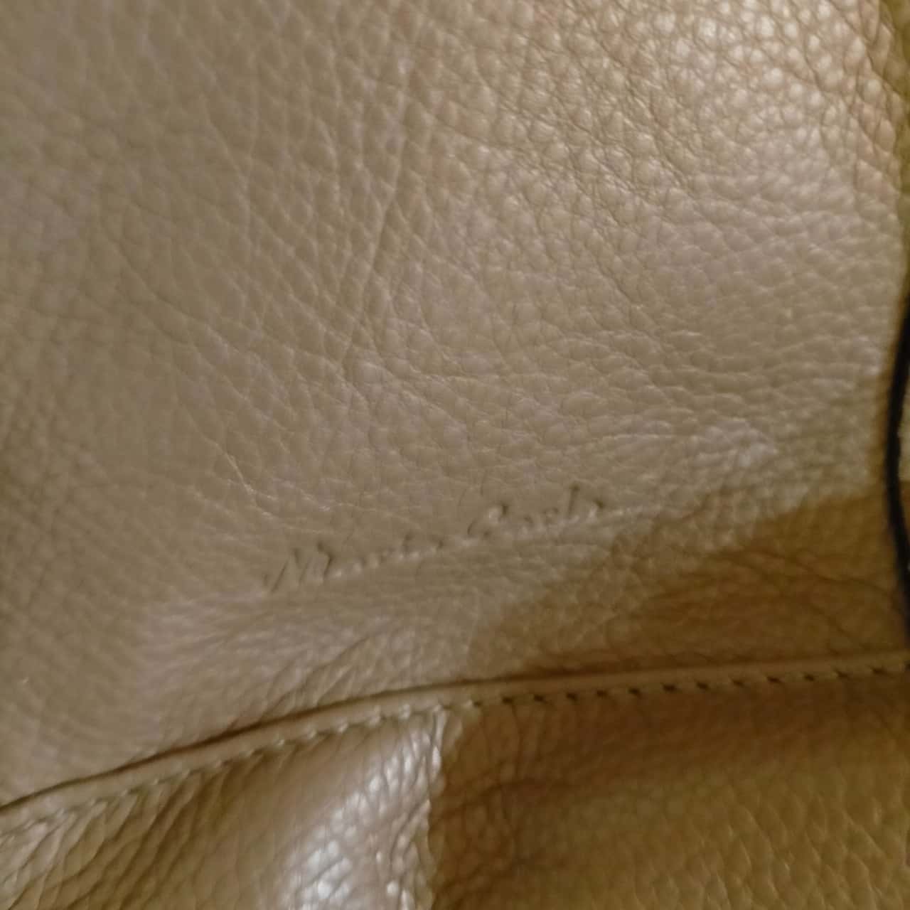 MARIA CARLA ITALY Taupe Leather Handbag VGUC(s)