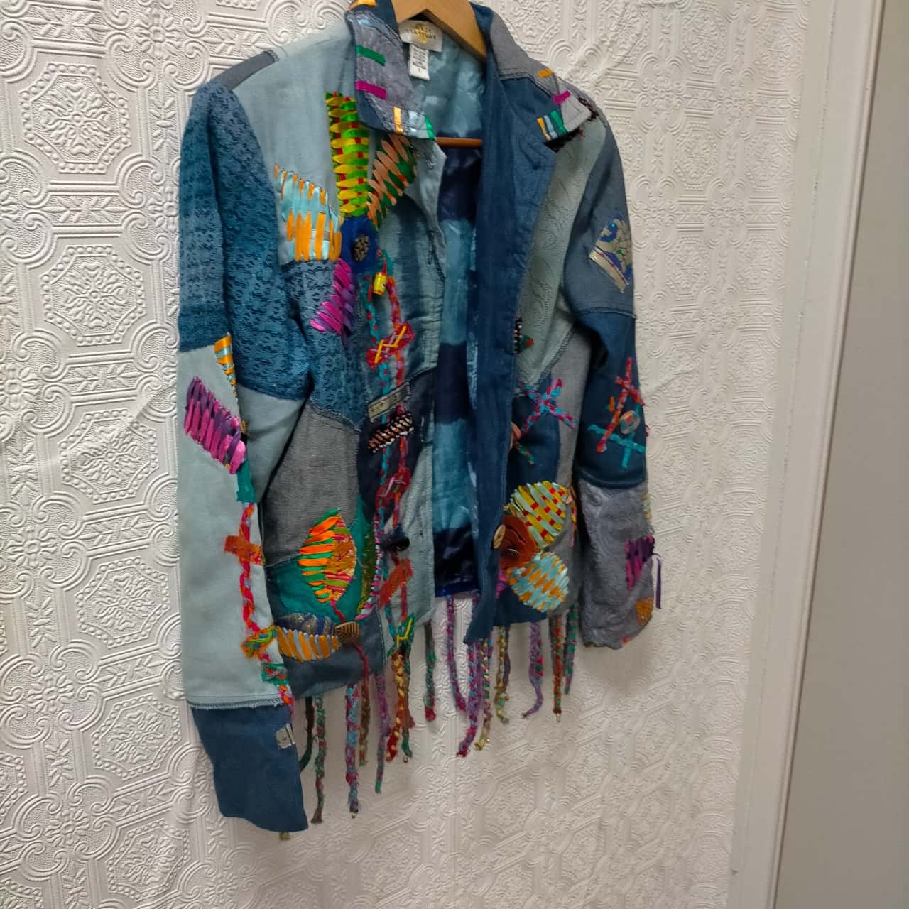 Retro SANDY STARKMAN Size S Denim Jacket GUC(s)