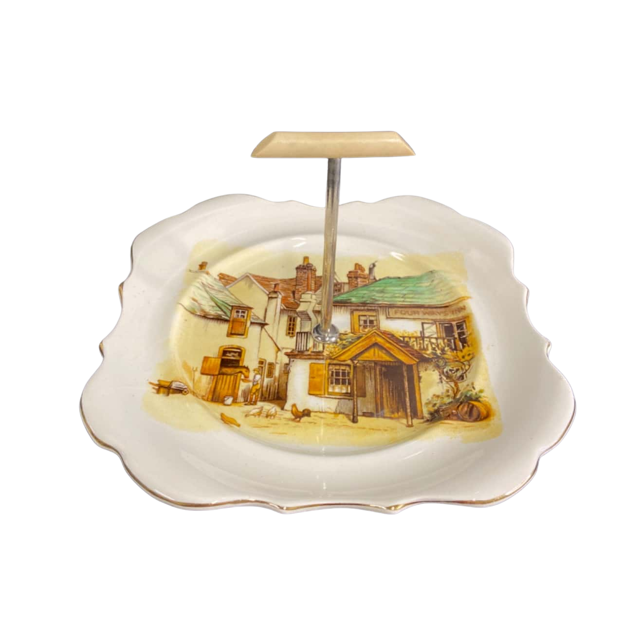 Lancaster & Sandland Cake Plate with Handle.