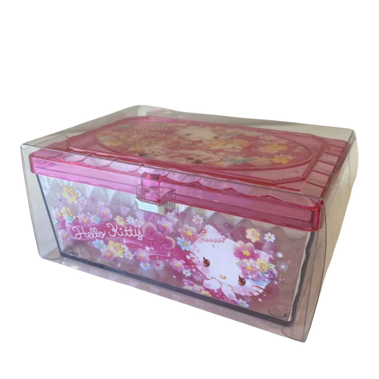Sanrio Hello Kitty Clear Faceted Jewellery box - New In Package(s)