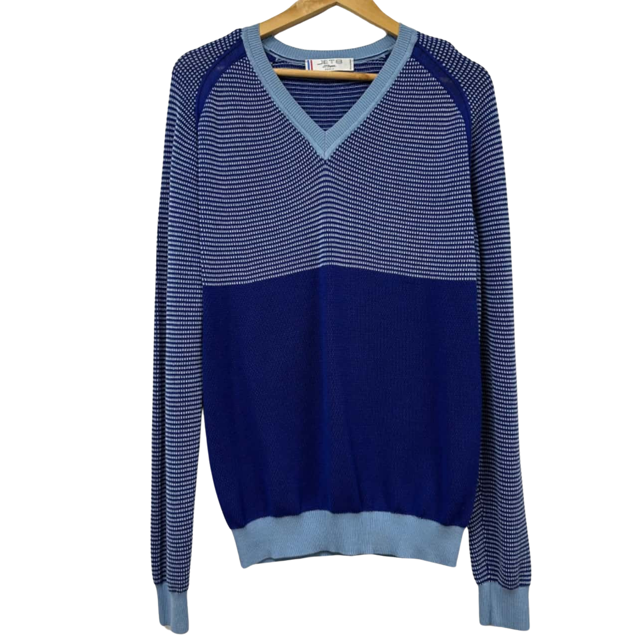 Jet8 by S.T. DuPont Mens Size XL Blue V-Neck Jumper(s) - Used Very Good ...