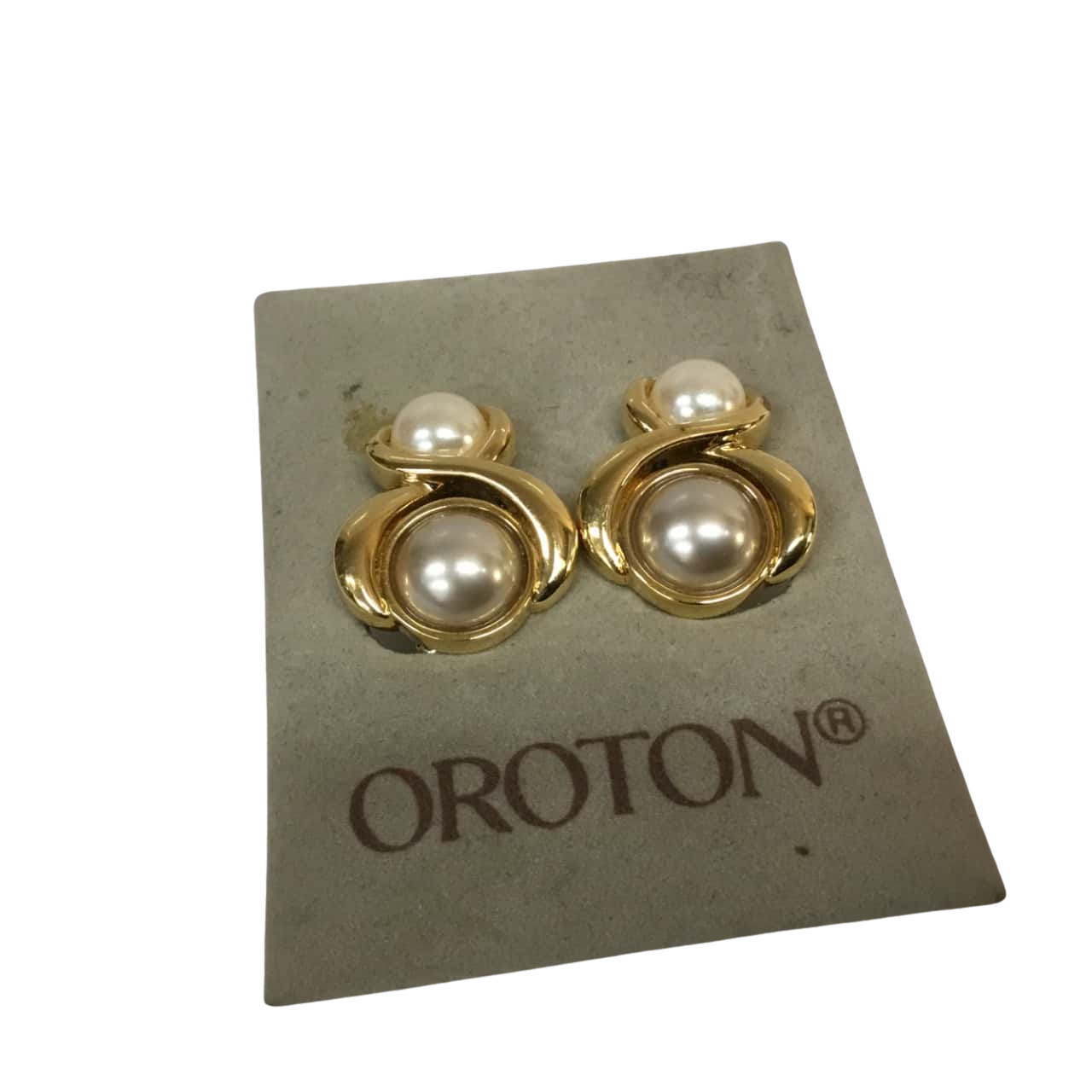 Oroton Clip on Earrings Gold Tone