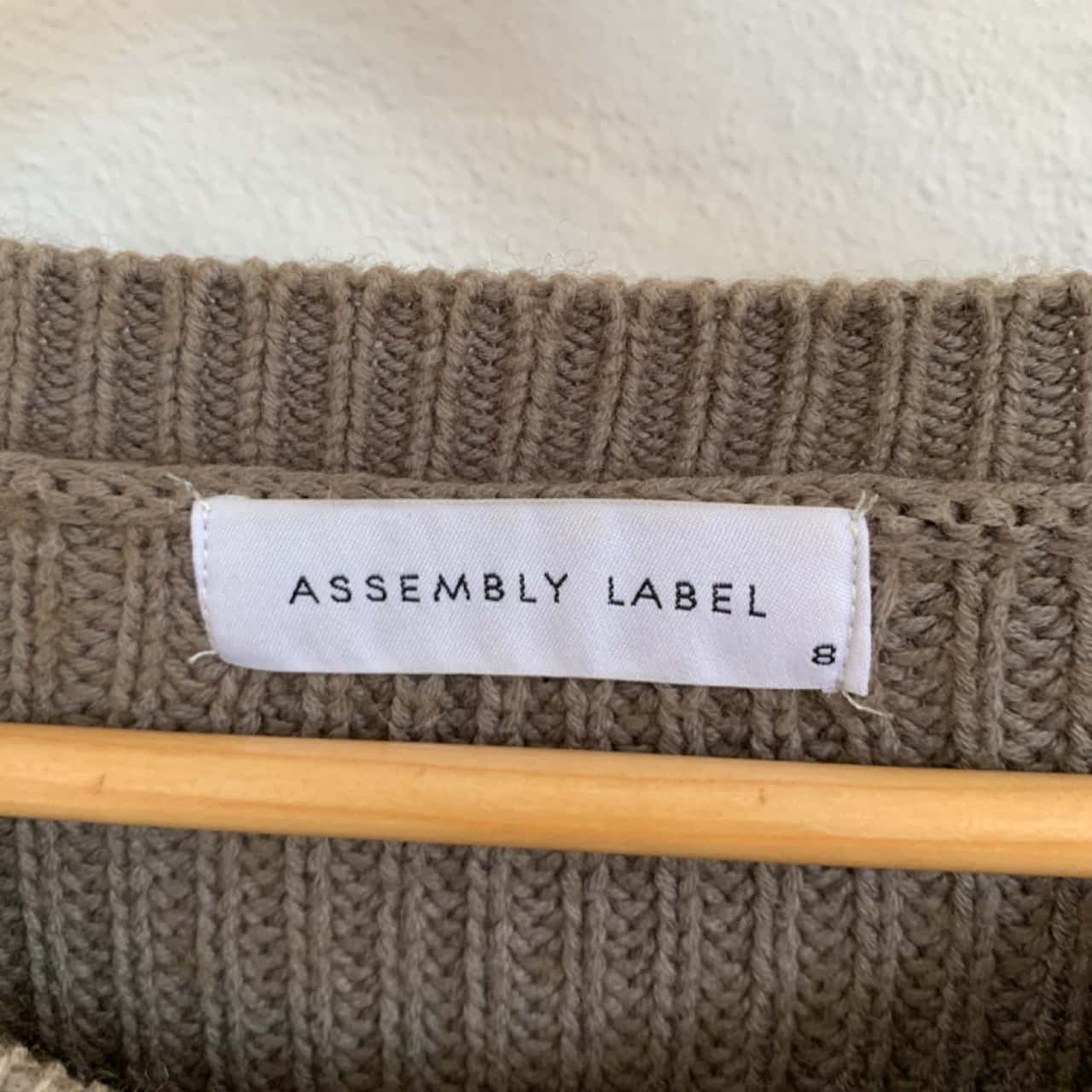 Assembly Label Size 8 Brown Wool-blend Jumper
