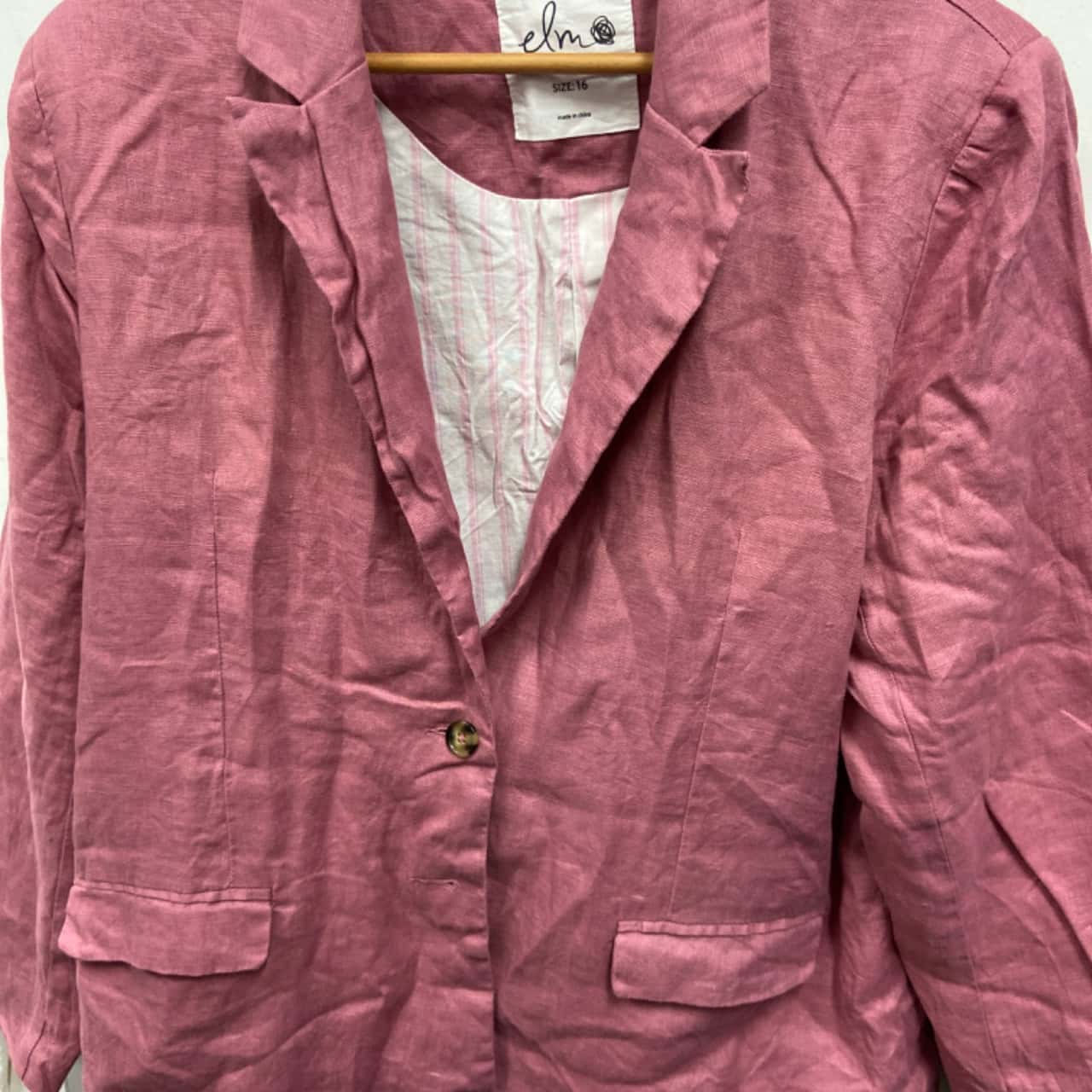 Elm Lifestyle Size 16 Blazers Pink (s)