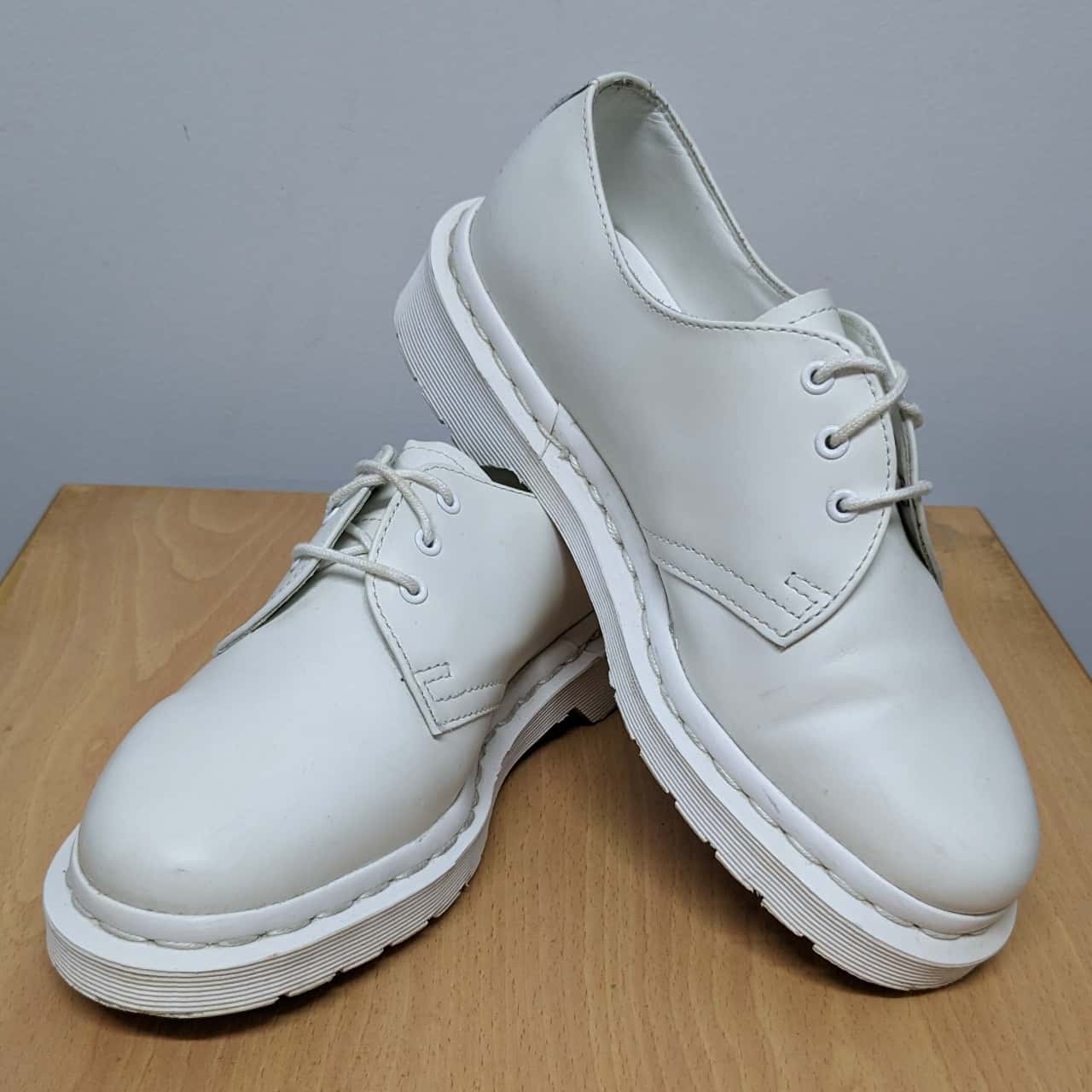 Doc Martens Women's 1461 Mono Smooth Leather White Oxford Size EU 37 (s)