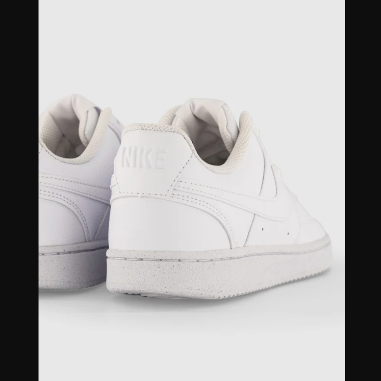 Nike Court Vision Low Next Nature Shoes White Leather Sneakers Size 40. ...
