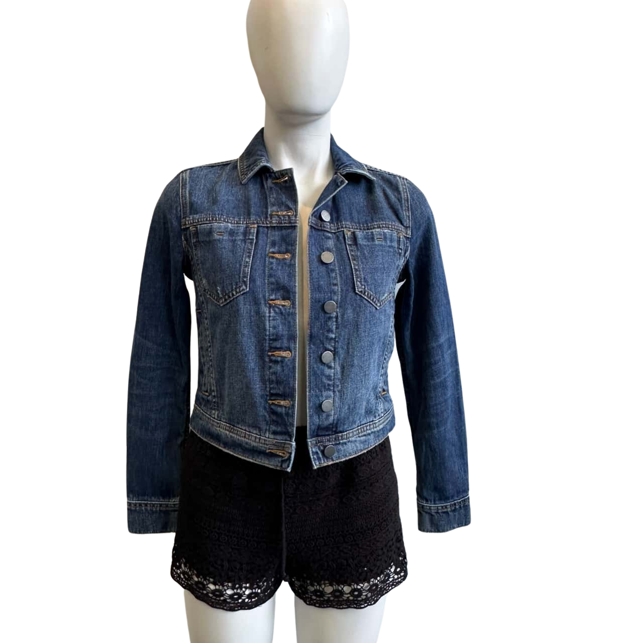 Witchery Women's Size 4 Denim Jacket Blue (s)