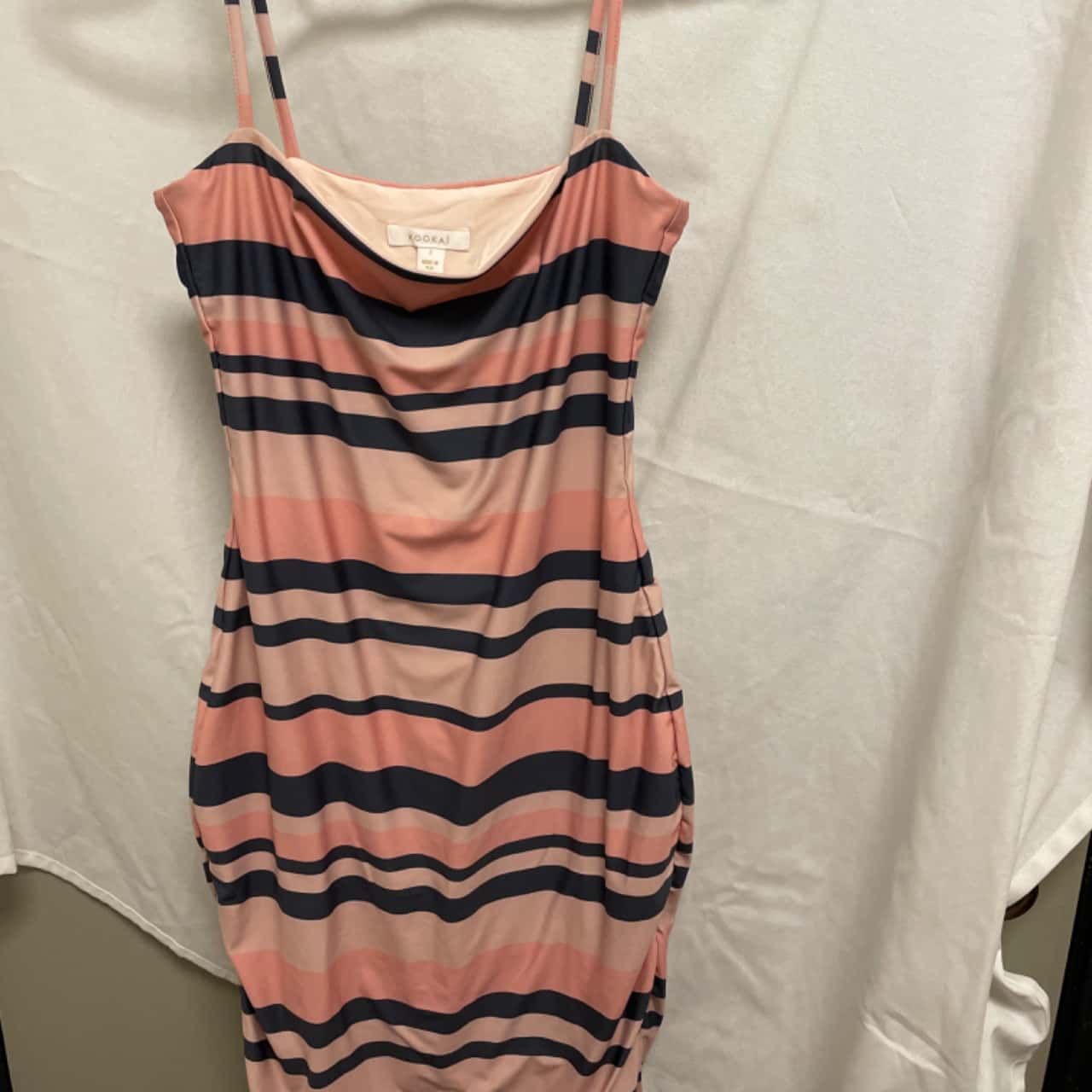 Kookai Womens Size 2 Bodycon Dress Blue / Multicoloured / Pink