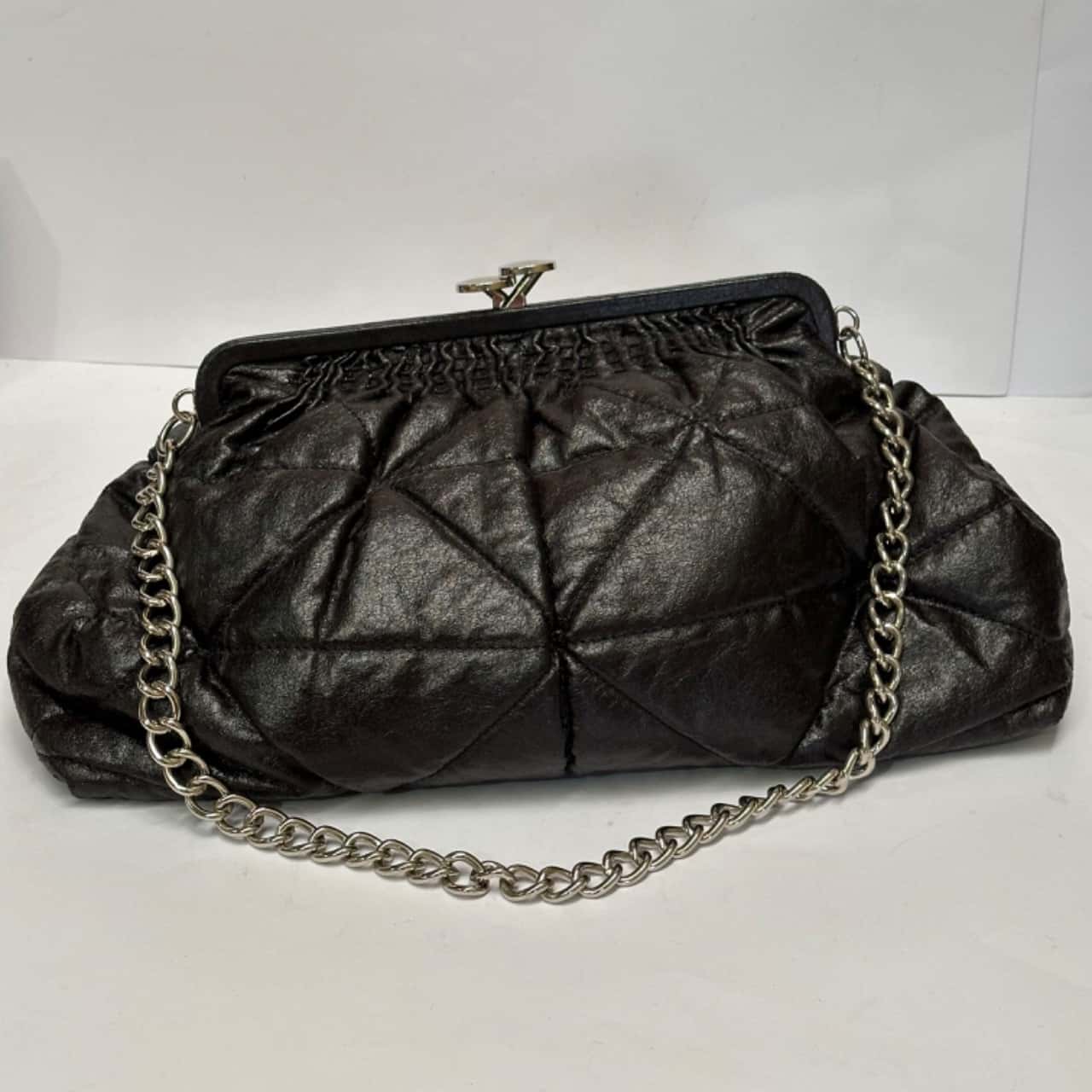 SACHI Large Handbag Chain Strap Black