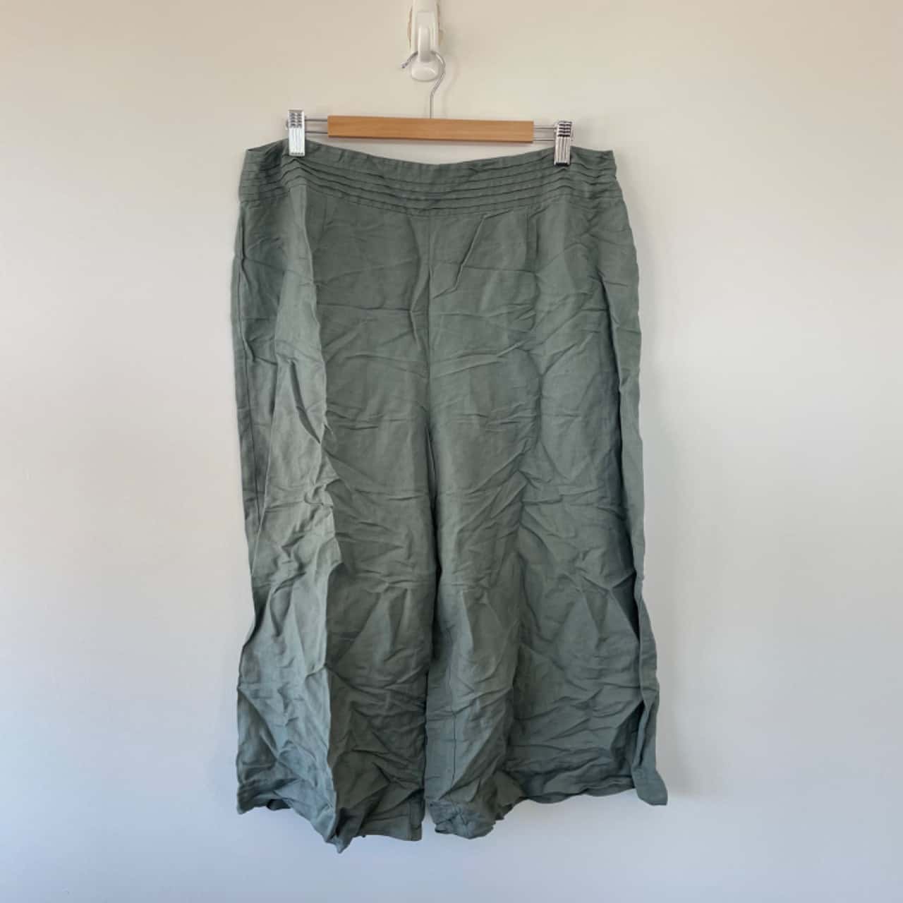 Portmans Grey Capris Wide Leg Pants Size 16 / Plus Size / XXL (s)