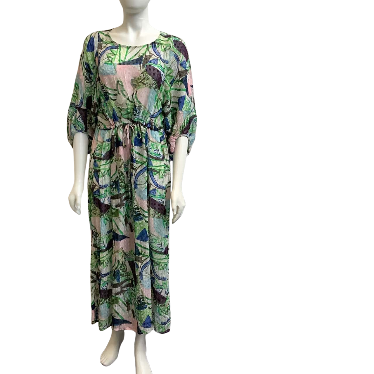 Gorman Womens Label Size 4 Leaf Pattern Casual Overlay Dress ...
