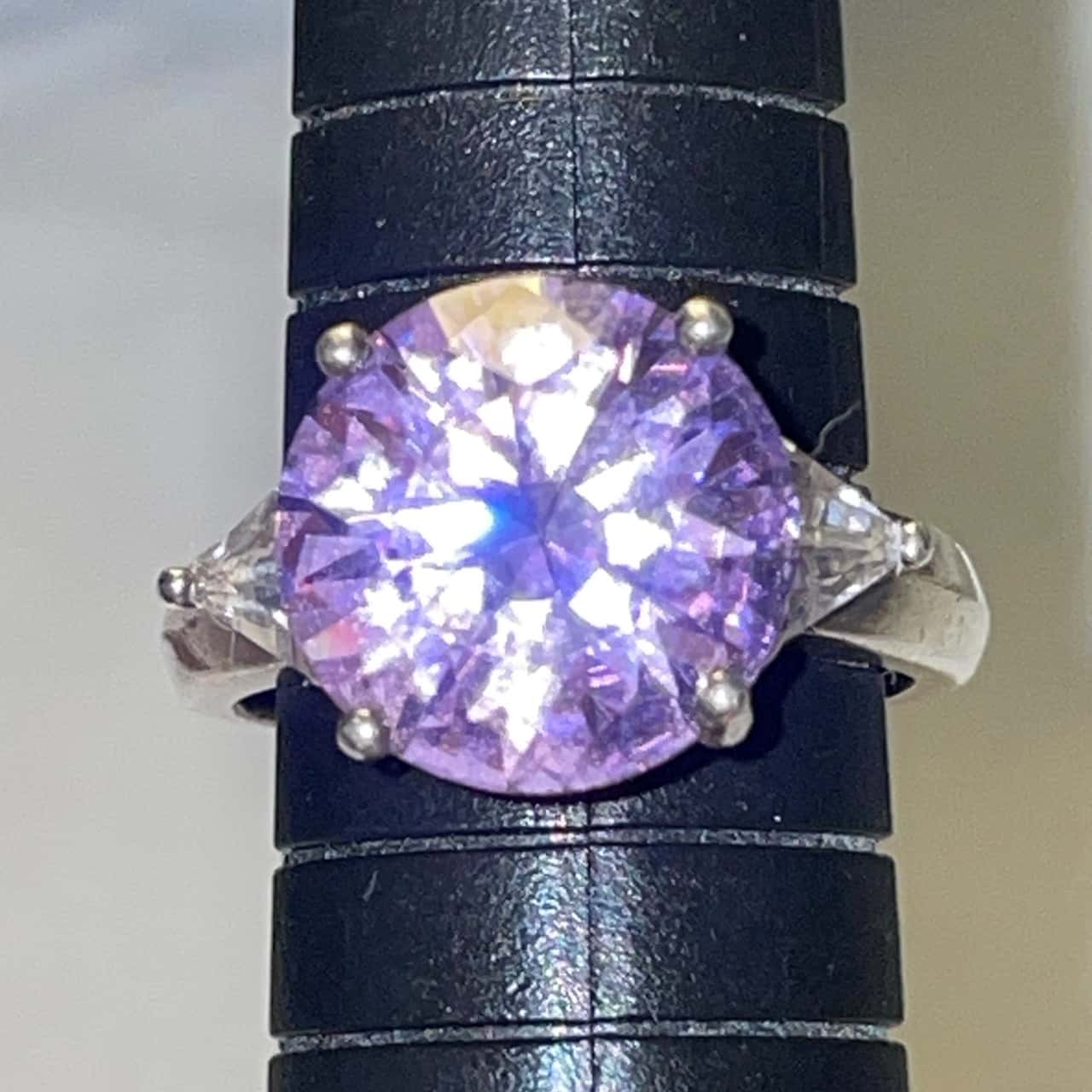 Women's Ring Marked 925 Round CZ