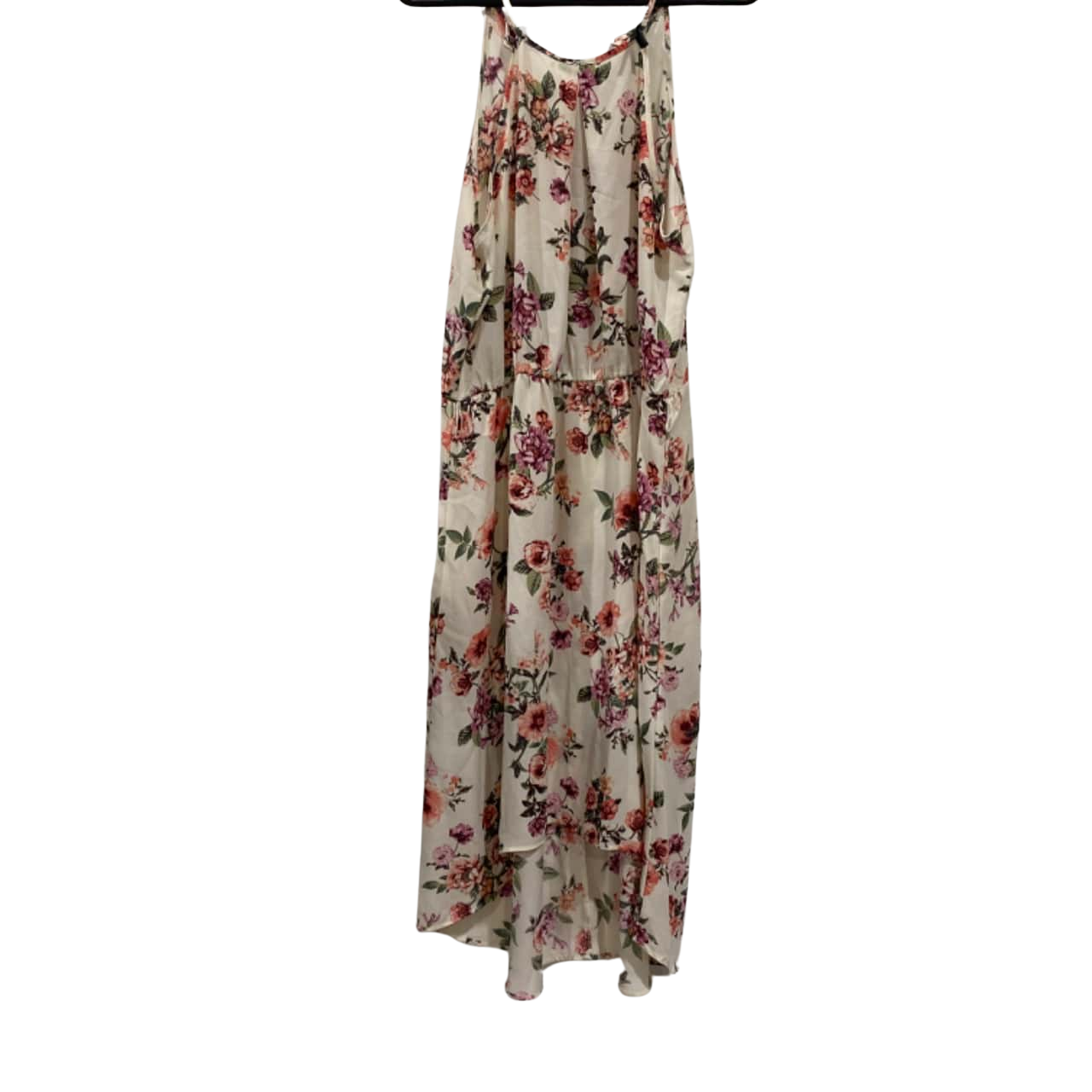 Crossroads Womens Dress Size 14 Shoestring Strap Cream / Floral / Pink (s)
