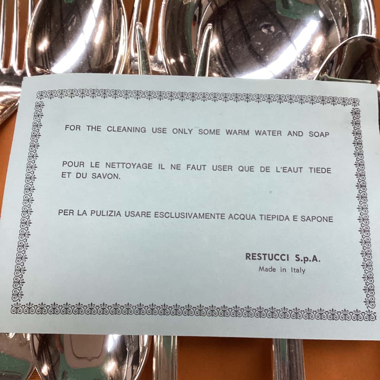 RESTUCCI cutlery set - Made in Italy (s)