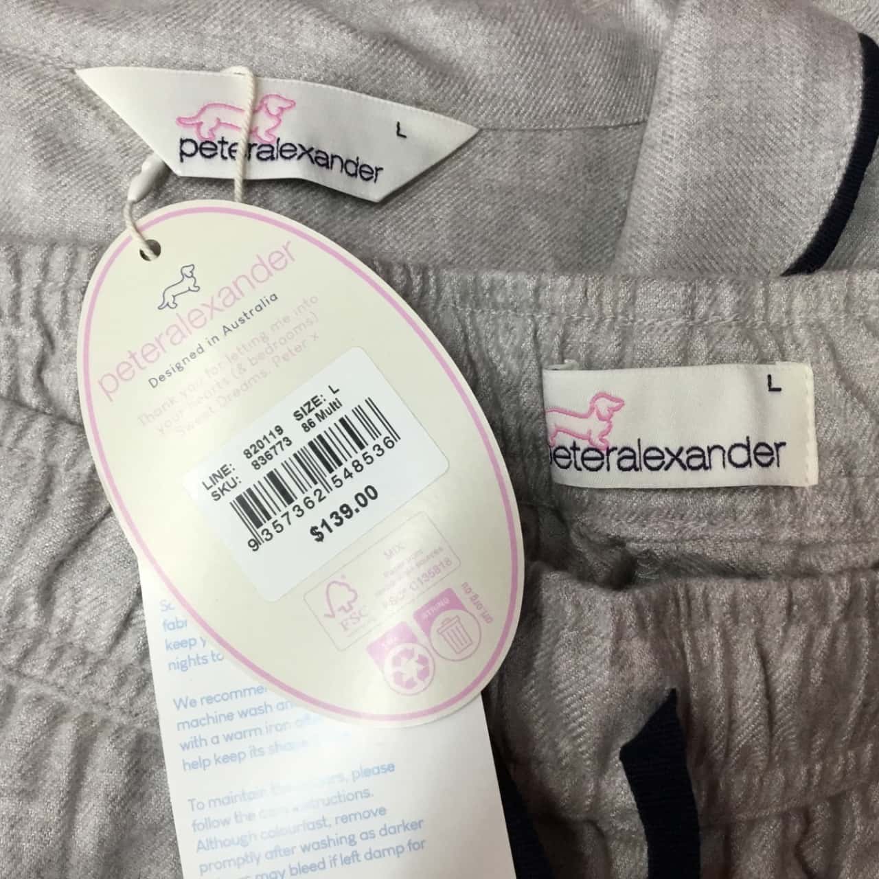 Peter Alexander PJ Set Size L Taupe