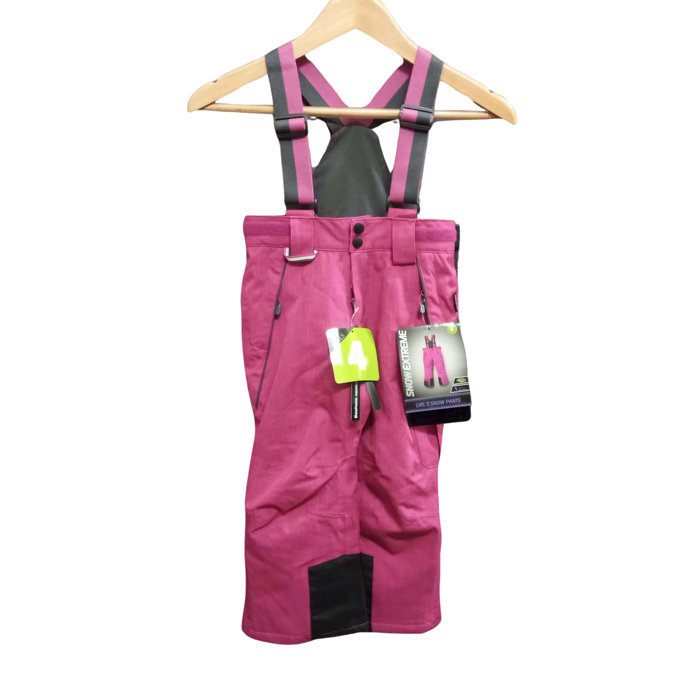Crane Snow Extreme Girls Snow Pants Size 4 Pink / Black(s)
