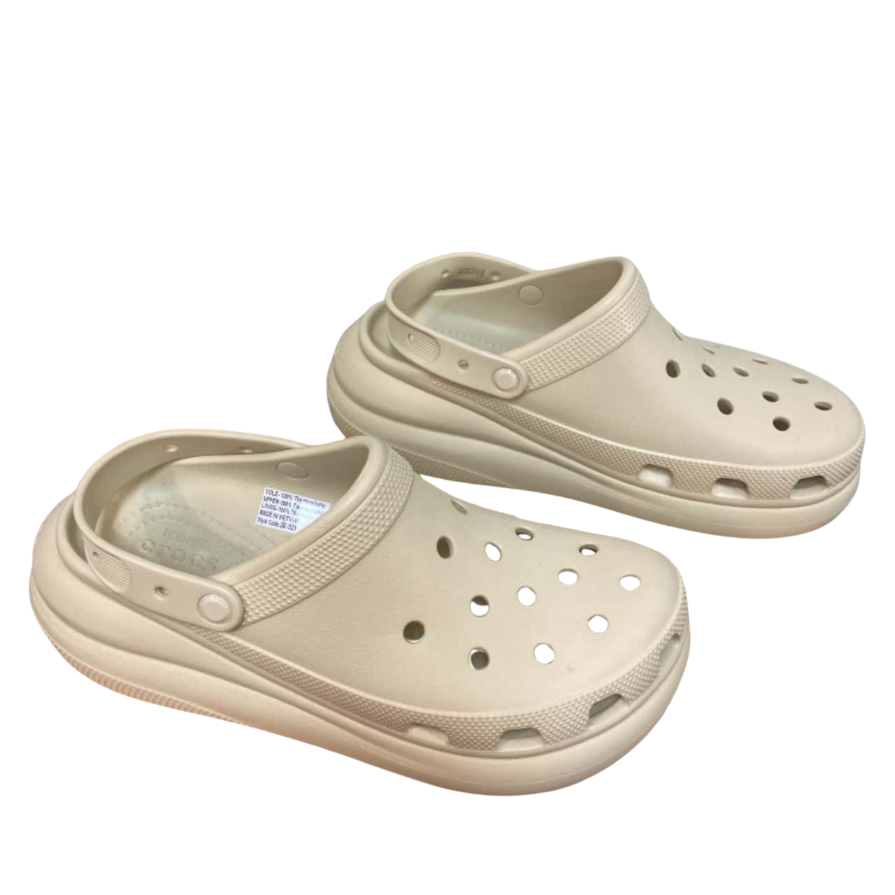 Crocs Mens Size 12 Beige Comfort Shoes (s)