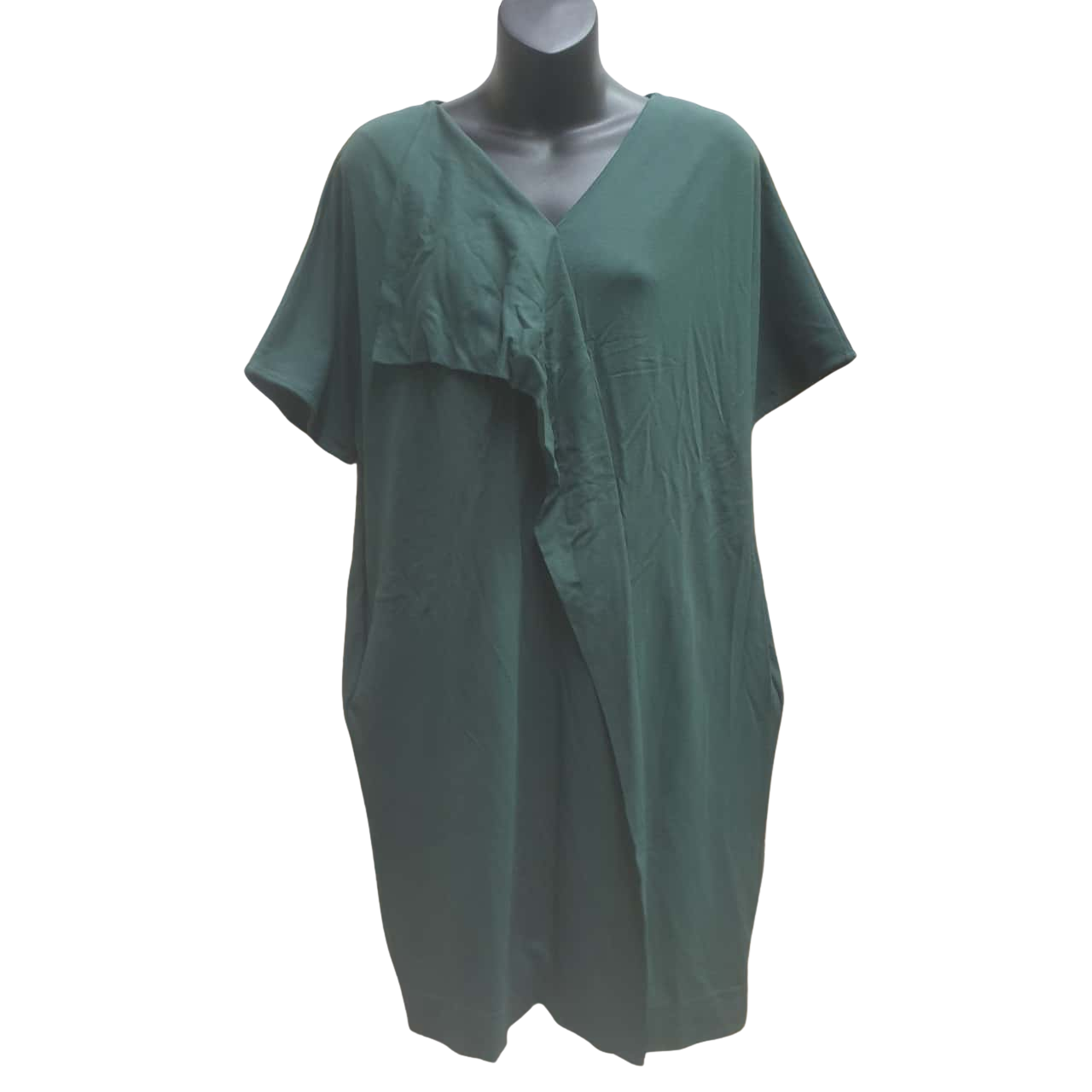 COS Size S Dark Sea Green Short Sleeve Dress / Tunic
