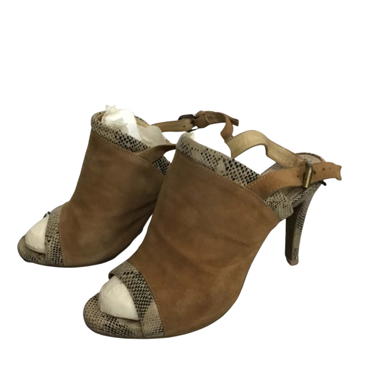 Zola Womens Size 39 Camel open toe heels