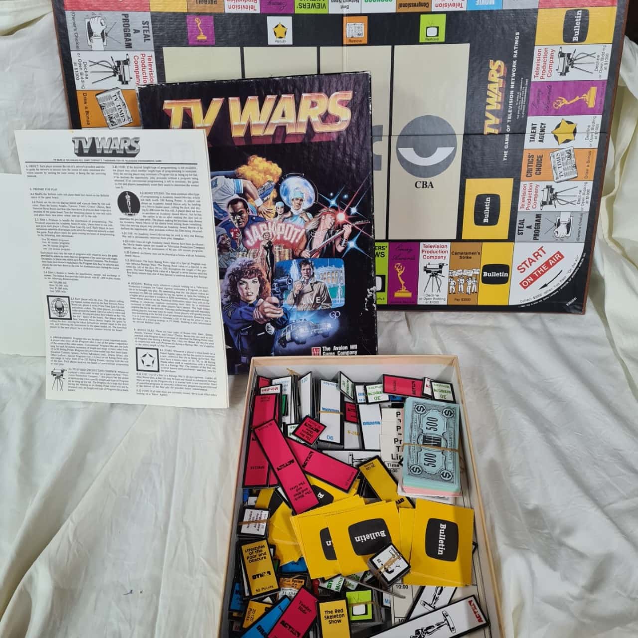 vintage TV Wars board game 1987(s)