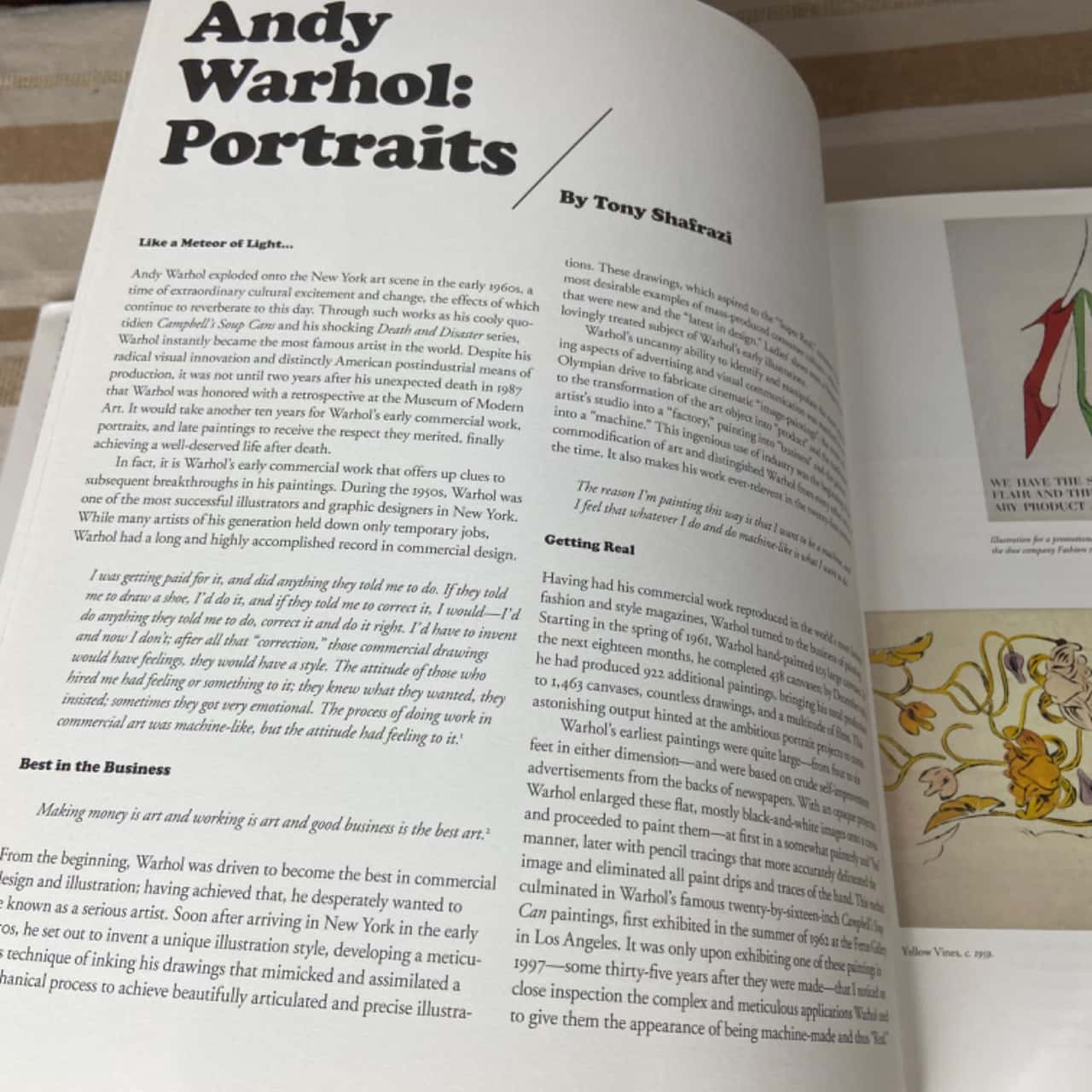 Andy Warhol Portraits Book edited by Tony Shafrazi, 2007(s)