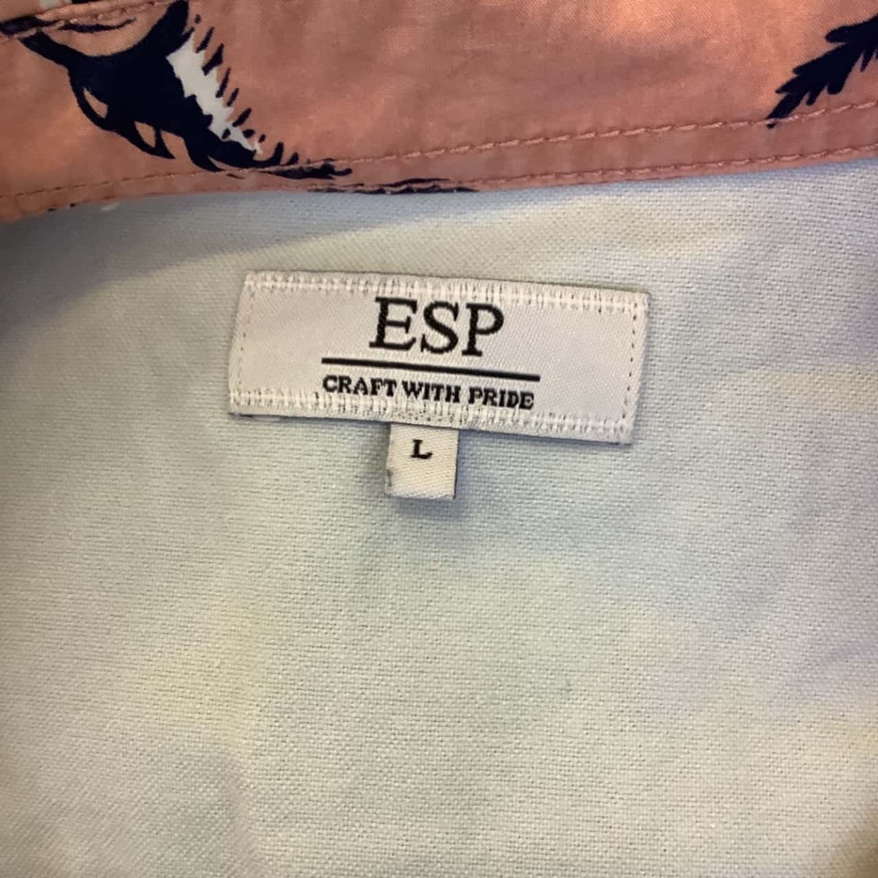 ESP Craft with Pride Mens Size L Short Sleeve/Printed Beachwear Shirt ...