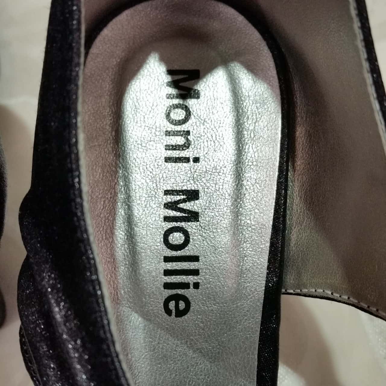 Moni Mollie Womens Size 6 Black / Silver Shoes