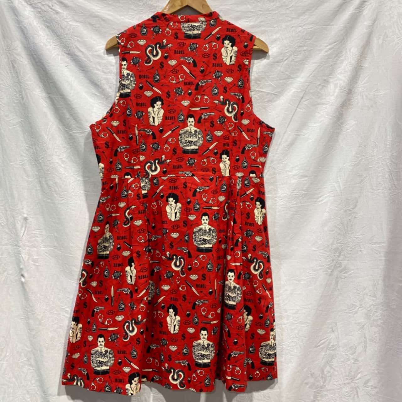 Dangerfield Womens Size 18 Party Dress Pattern / Red (s)