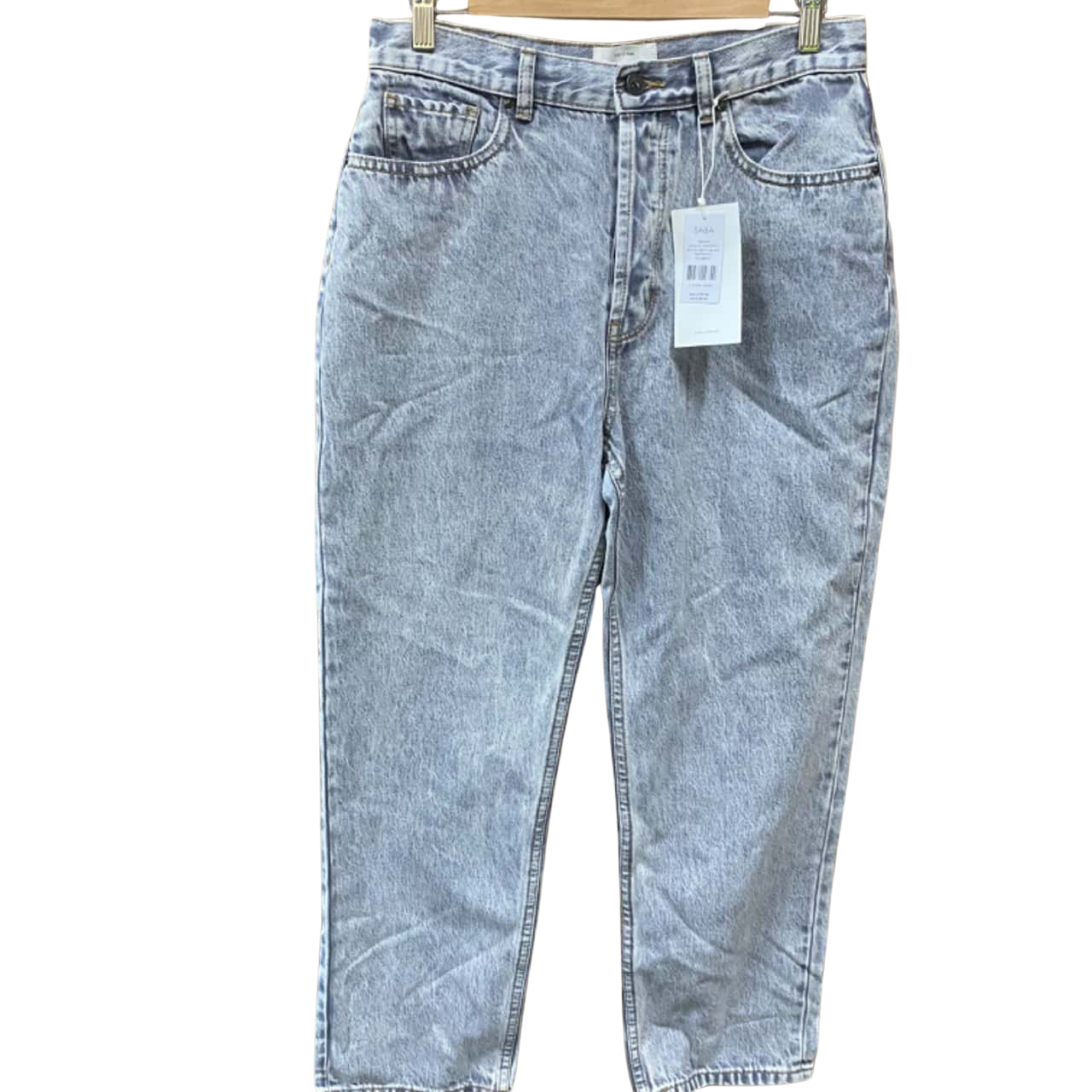 Saba Grey Straight Leg High Rise Jeans Size 30