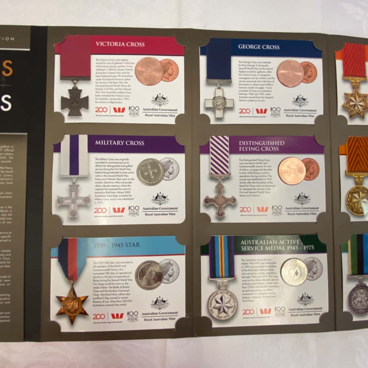 Legends of the ANZAC’s Medals Of Honour 2017 Coin Collection(s)