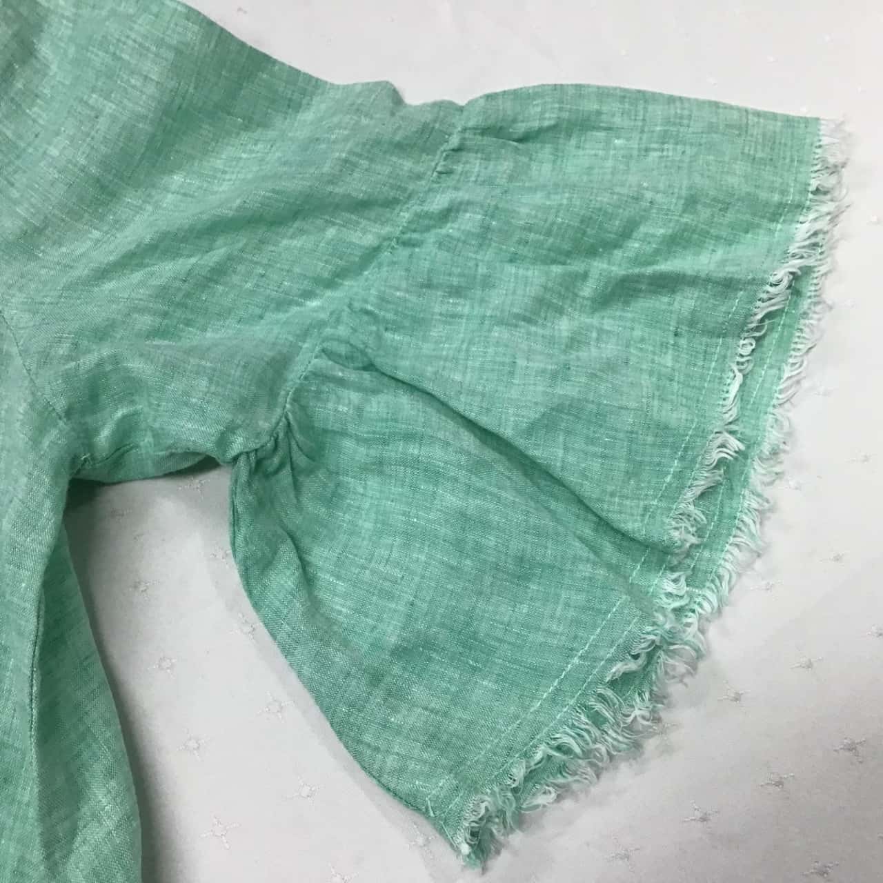 Hammond & Vine Womens Size 12 Green 100% Linen Short Sleeve Midi Dress