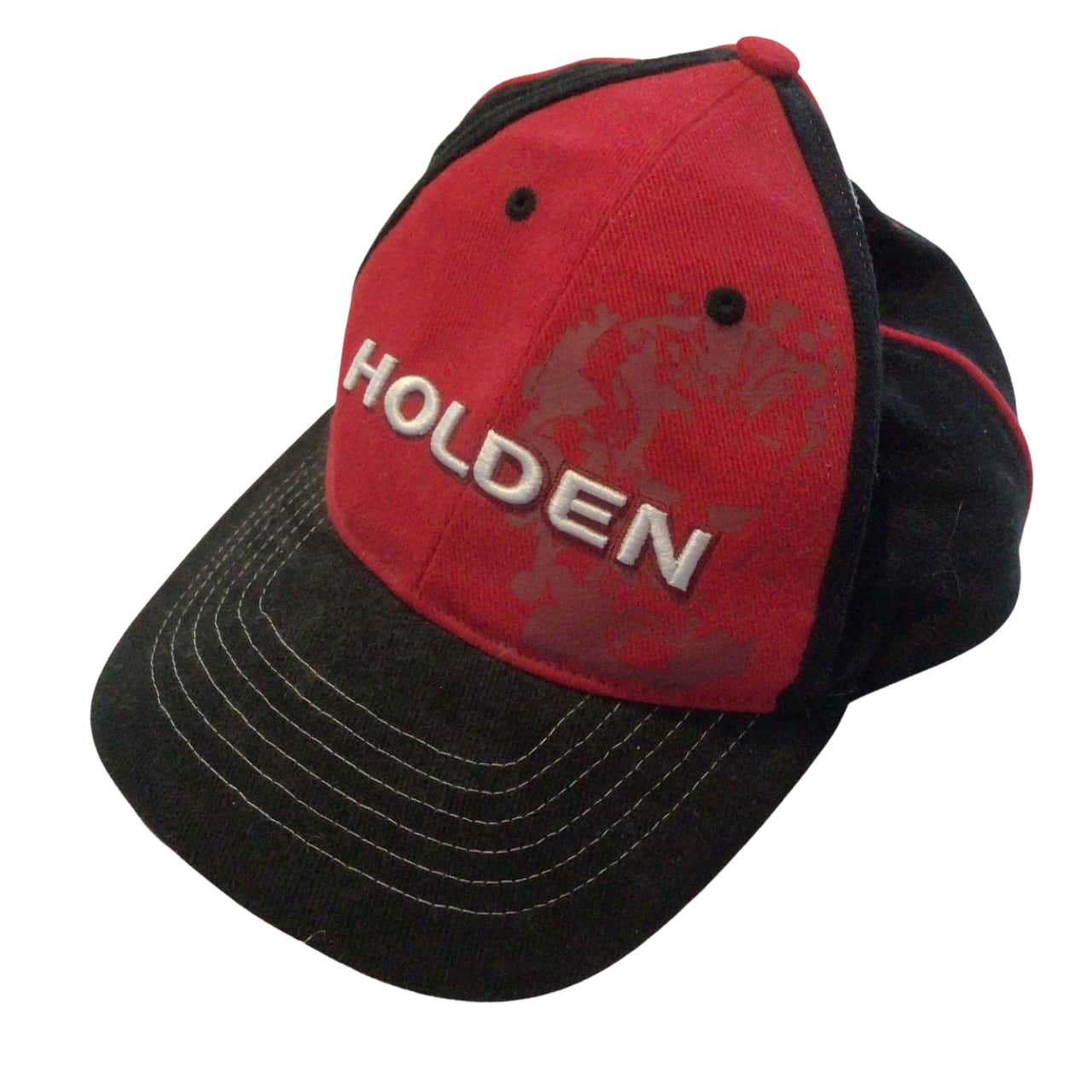 Mens Holden Cap Black / Red with adjustable back DE1759217