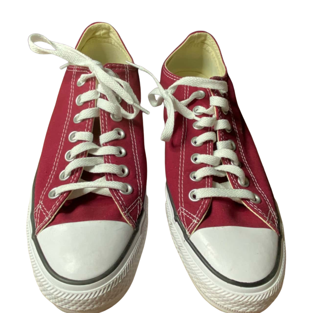 Converse Maroon All Star Low Top Sneakers Size M9 W11(s)