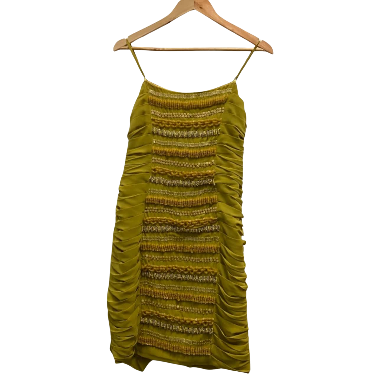Elliatt Womens Size L Midi Dress Olive (s)