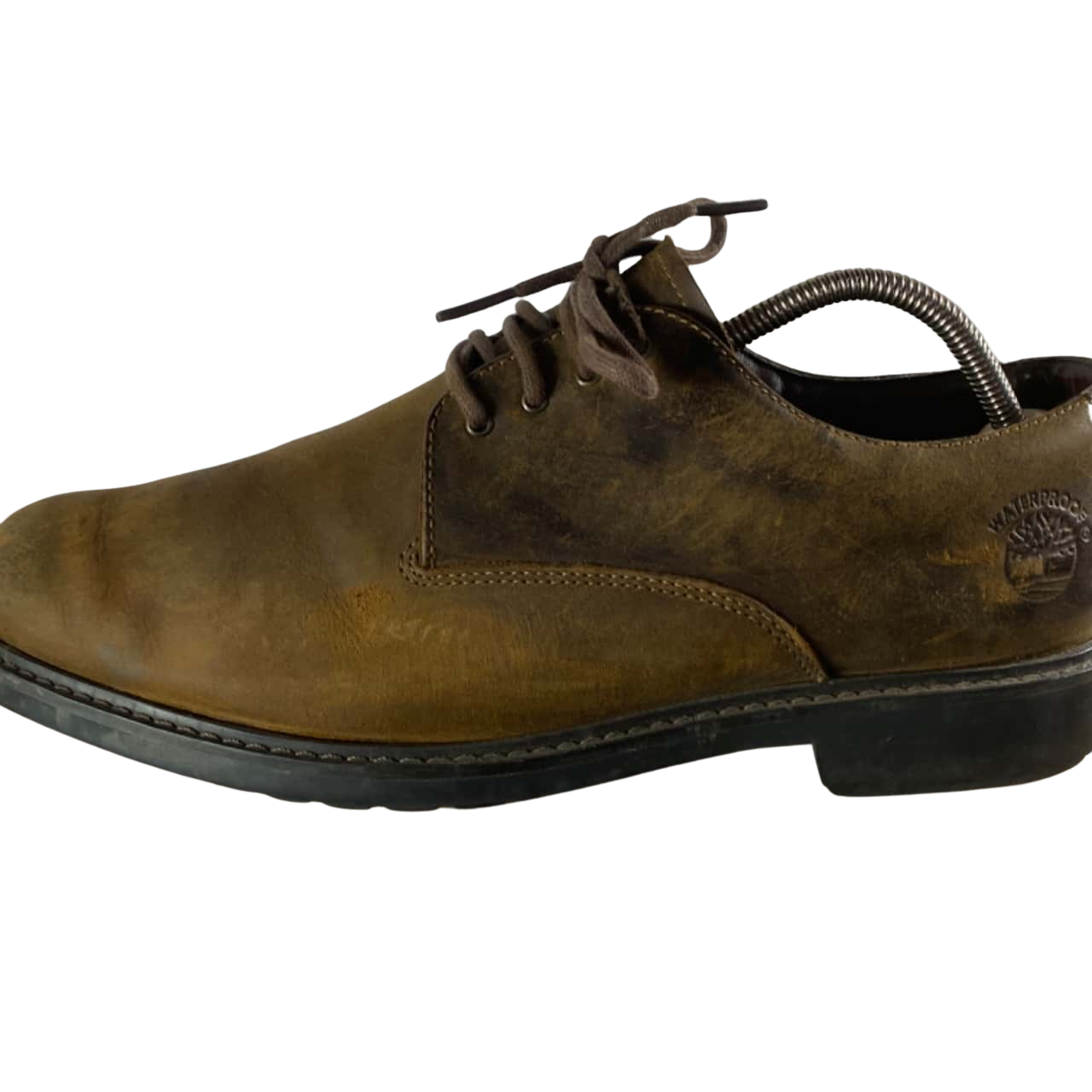 Timberland Mens Leather Shoes Size 8W Brown