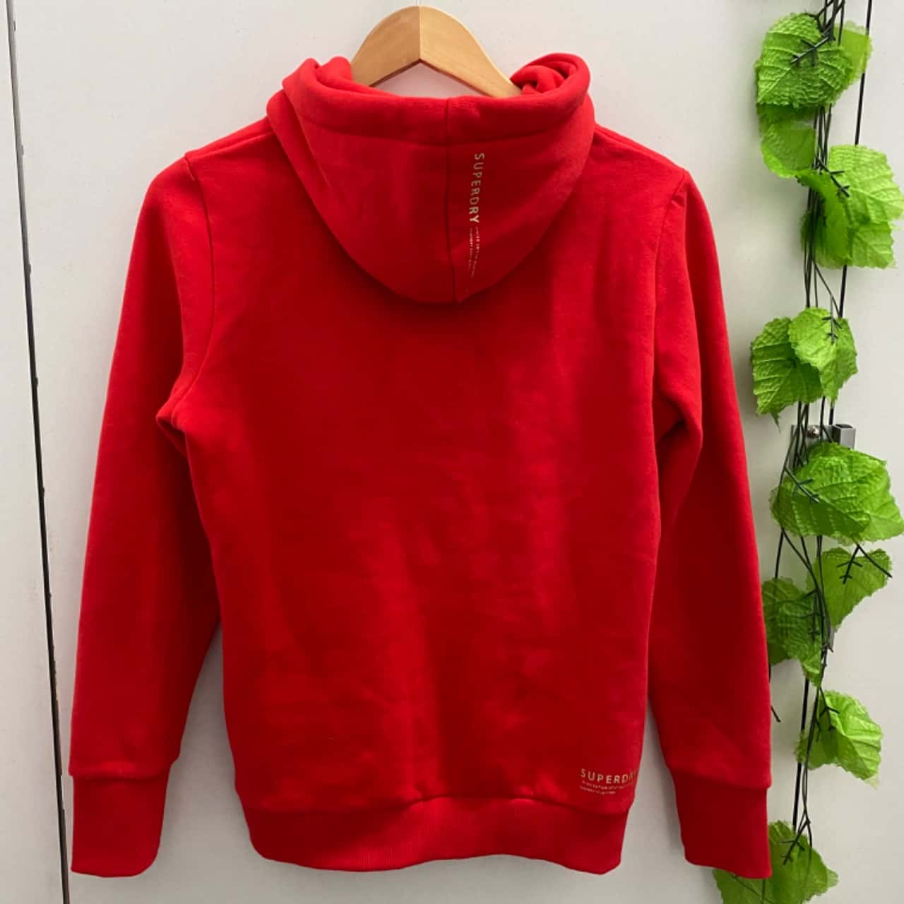 Womens SUPERDRY Red Zip Up Hooded Jacket(s)