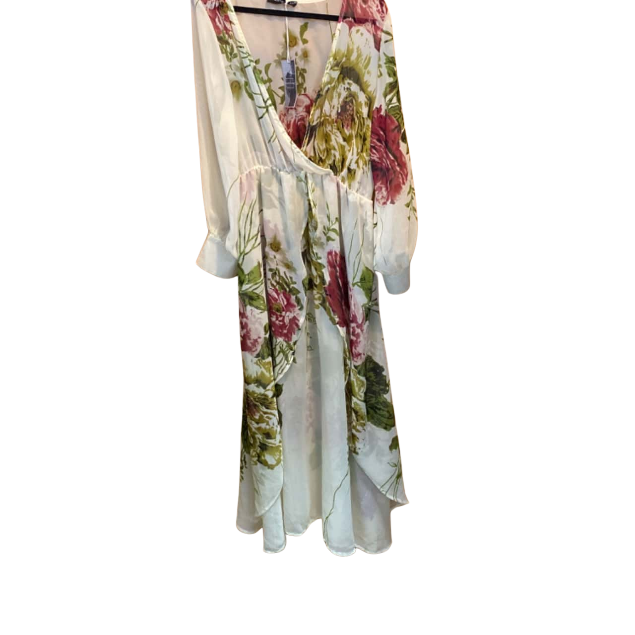 Womens Size XL Floral Long Sheer Jacket Florho(s) - New With Tags ...