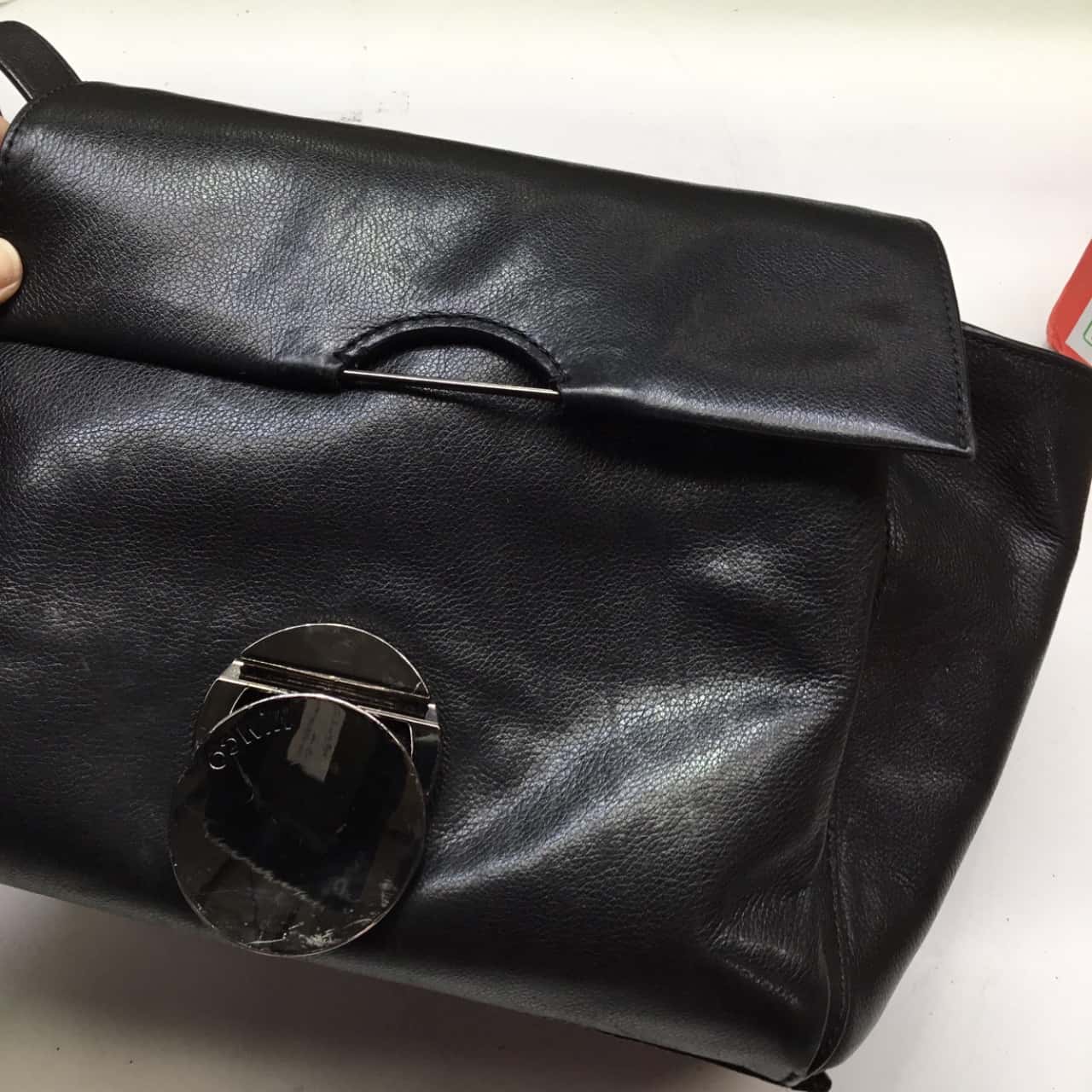 Mimco Black Turnlock Bag with handle and cross body strap(s)