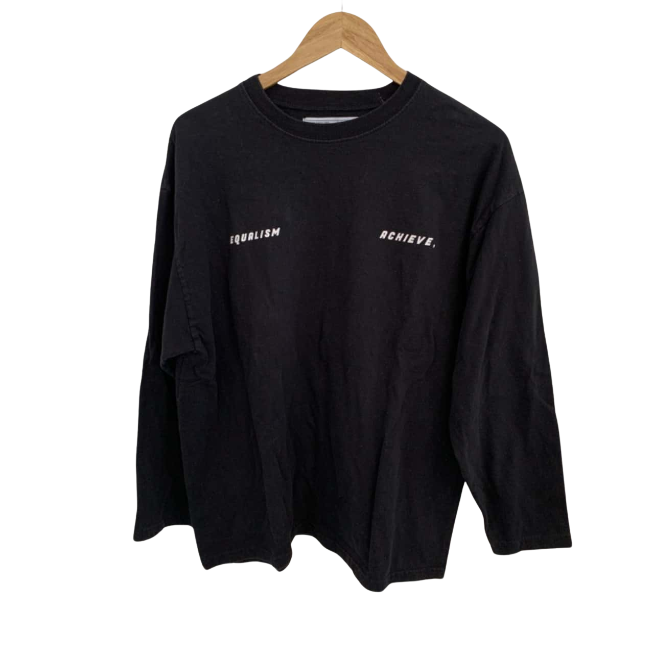Asnofit Medium Black Graphic Long Sleeve
