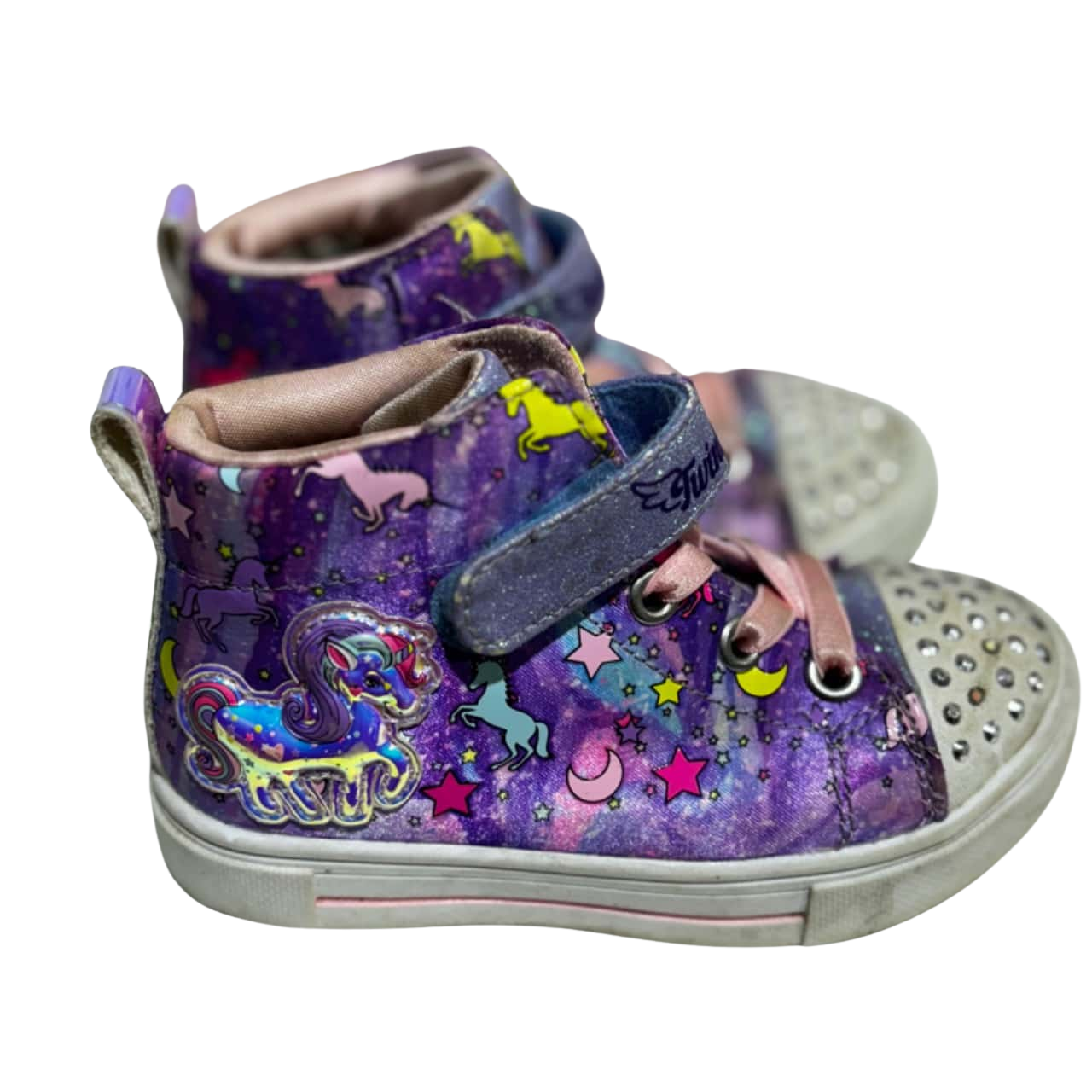 Skechers Kids Size 24 or US 8 Kids Shoes Purple Twinkle Toes With ...