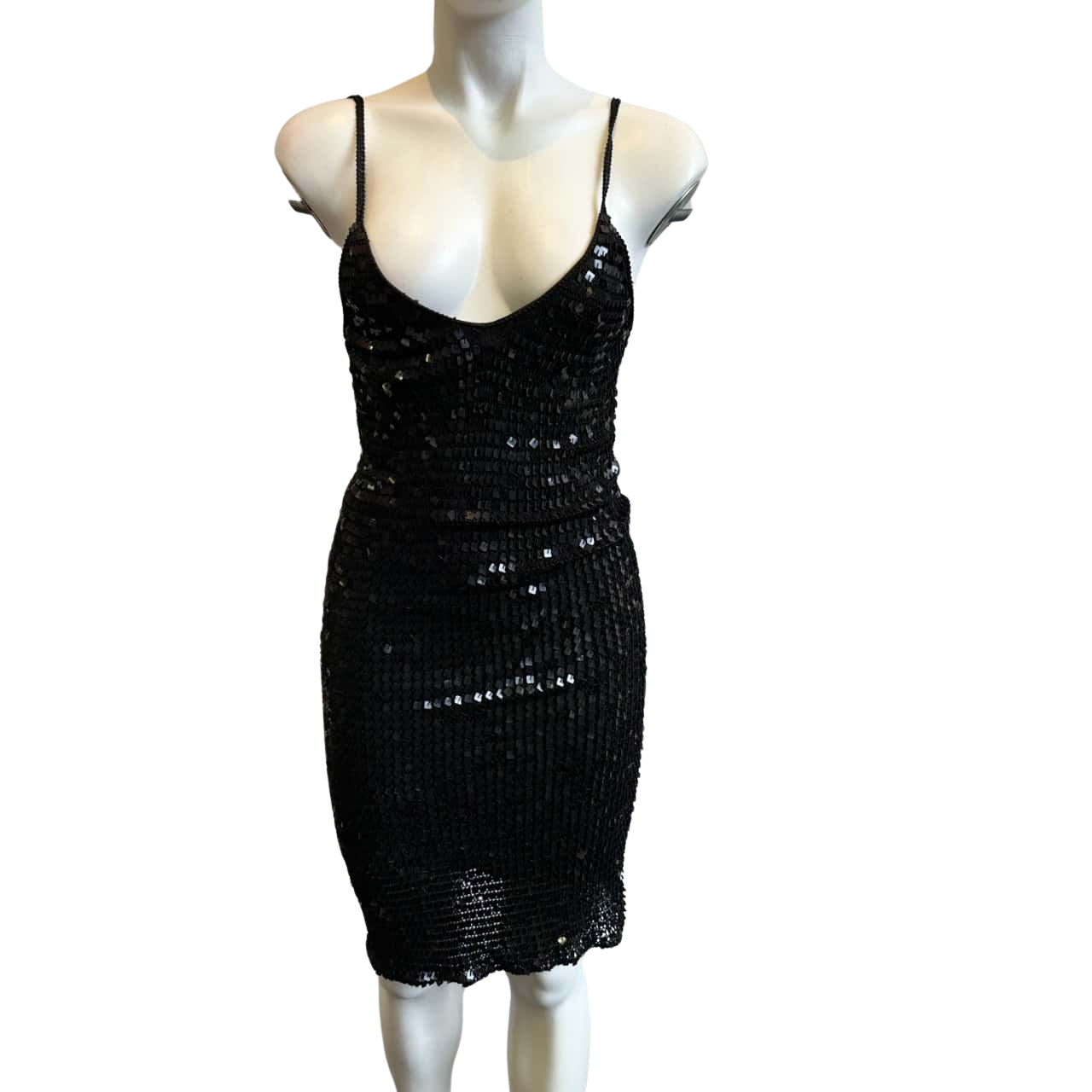 Red Berry Women's Size M-L Sequined Midi Dress Black (s) - Used Very ...