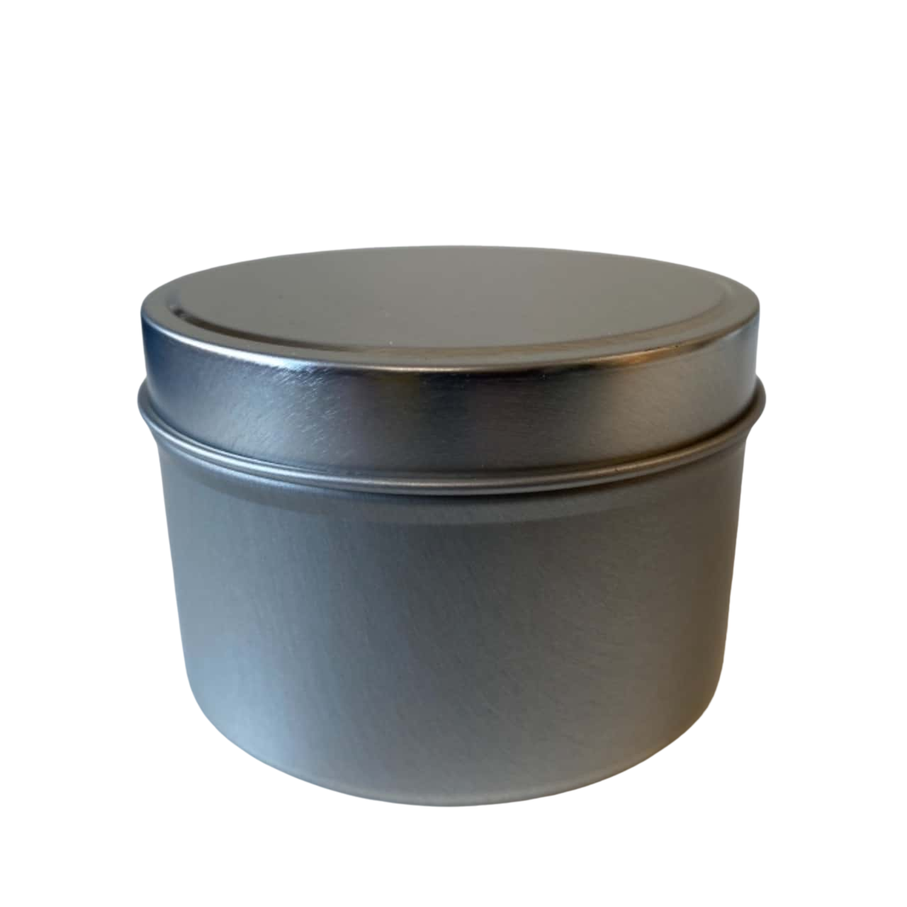 Silver Seamless Tins 6oz x 10 With 2 Candle Wick Packs - New Unused(s)