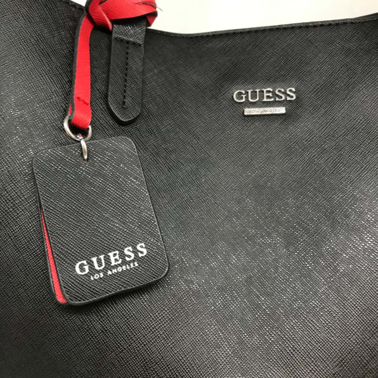 NWOT Guess Large Womens Black Handbag / Shoulder Bag Approx 40 cm x 30 ...