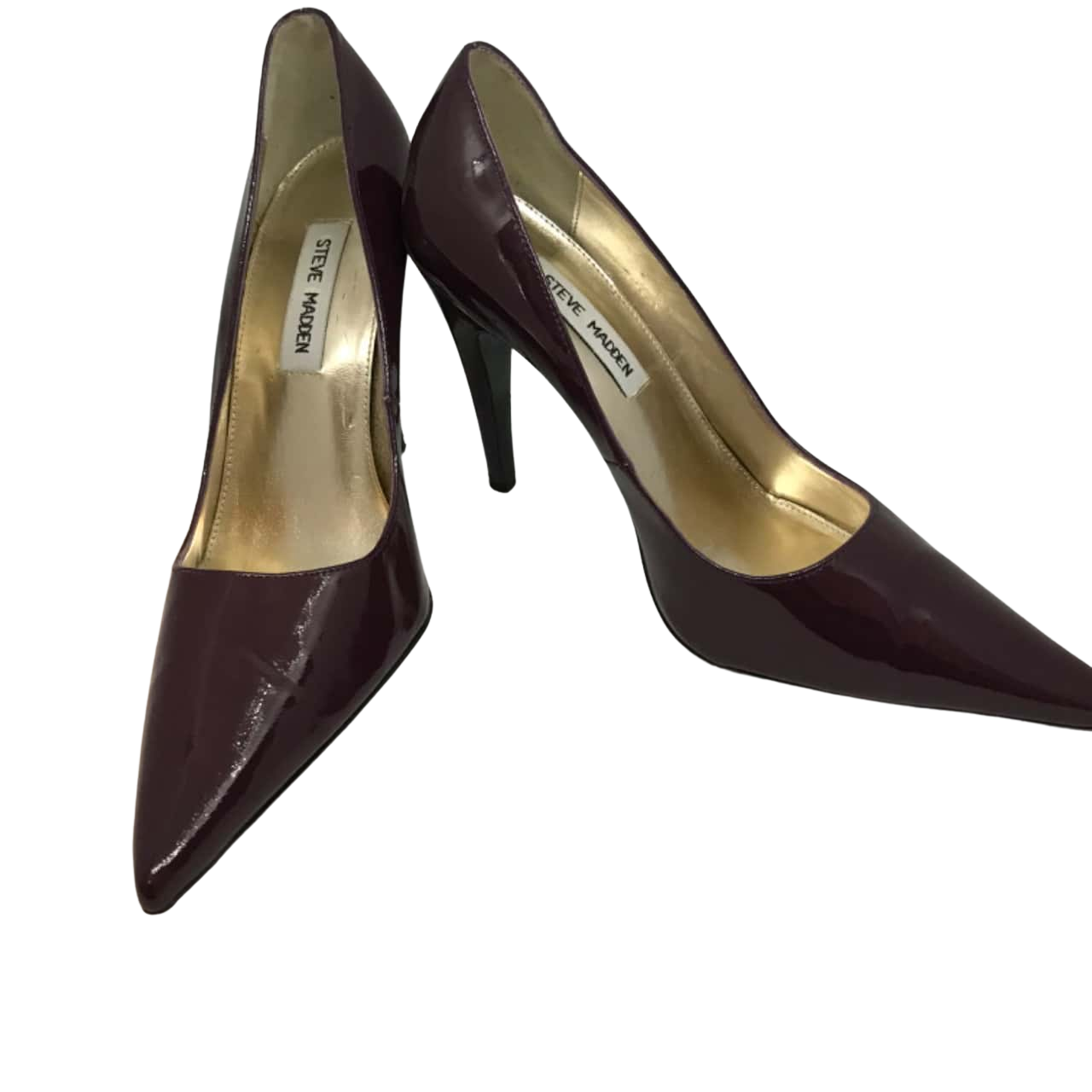 Steve Madden Womens Patent Leather Size 39 Plum Purple Stilettos Made ...