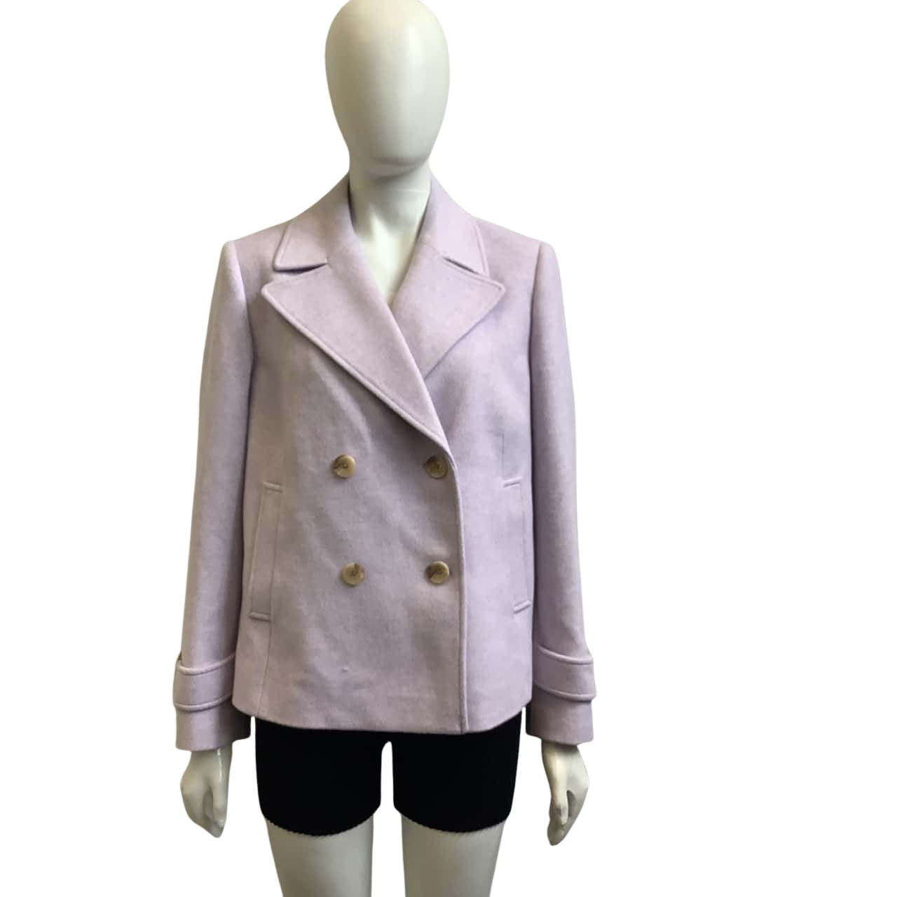 Sportscraft Womens Size 12 Wool Rich Blend Winter Jacket Light Lavender (s)