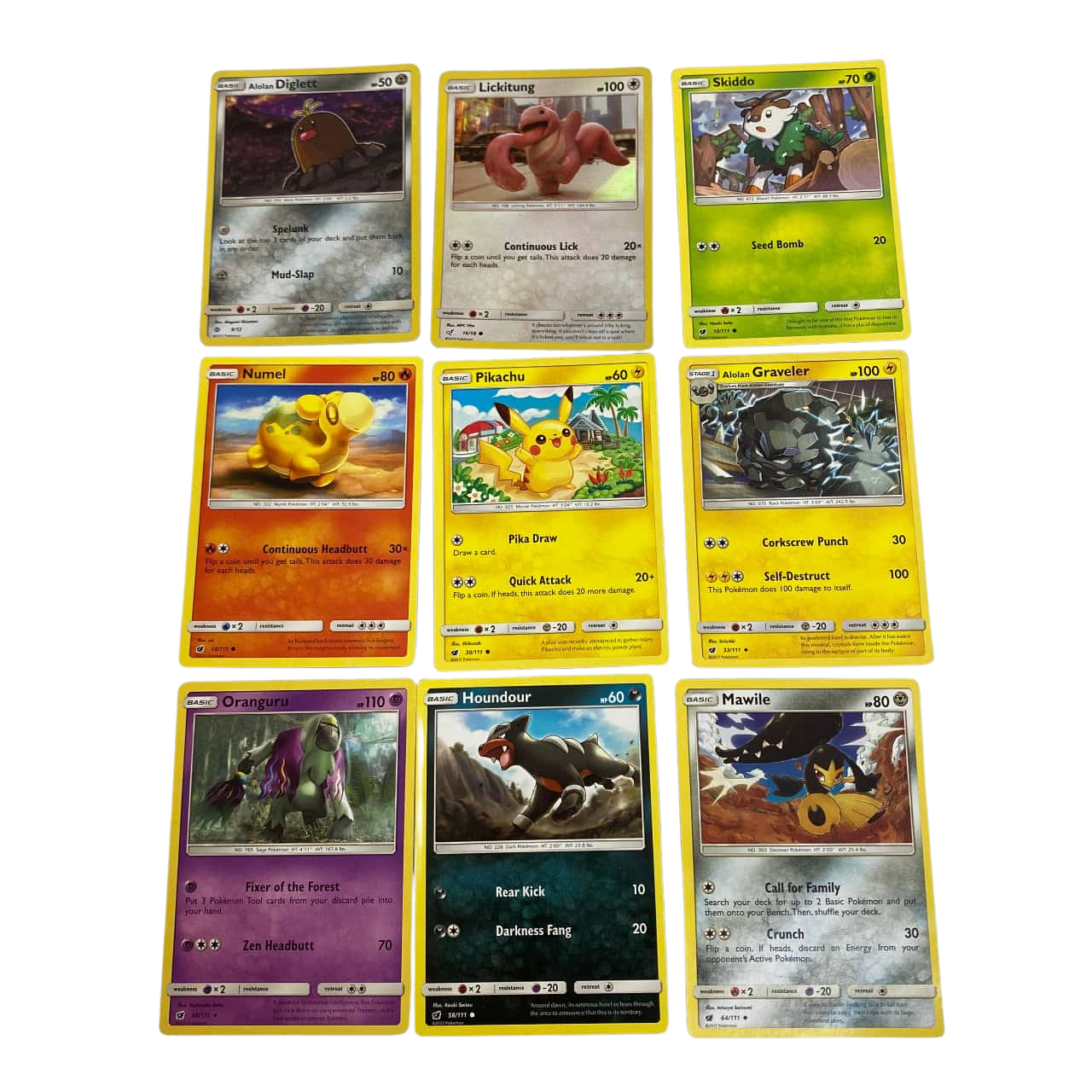 Pokemon Cards - Set 30 - 57 Pokemon Cards & 57 Card Protectors(s)