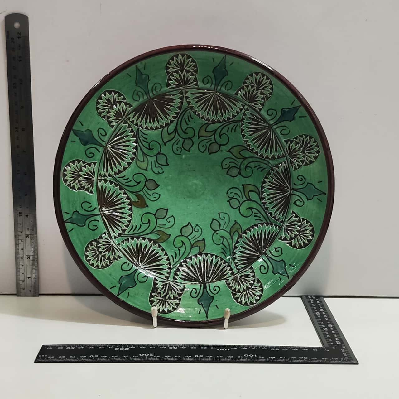 Hand Made Fruit Bowl Ornamental Hand Painted Signed Ceramics Pottery ...