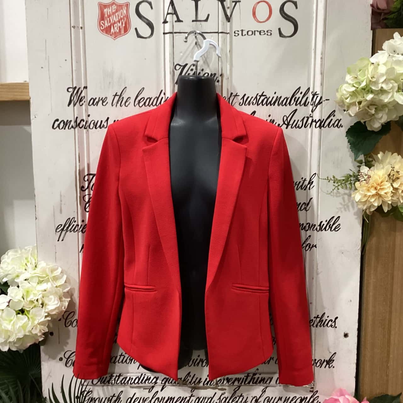Jeanswest brand! THE PERFECT VIBRANT RED OFFICE WEAR BLAZER! Womens ...