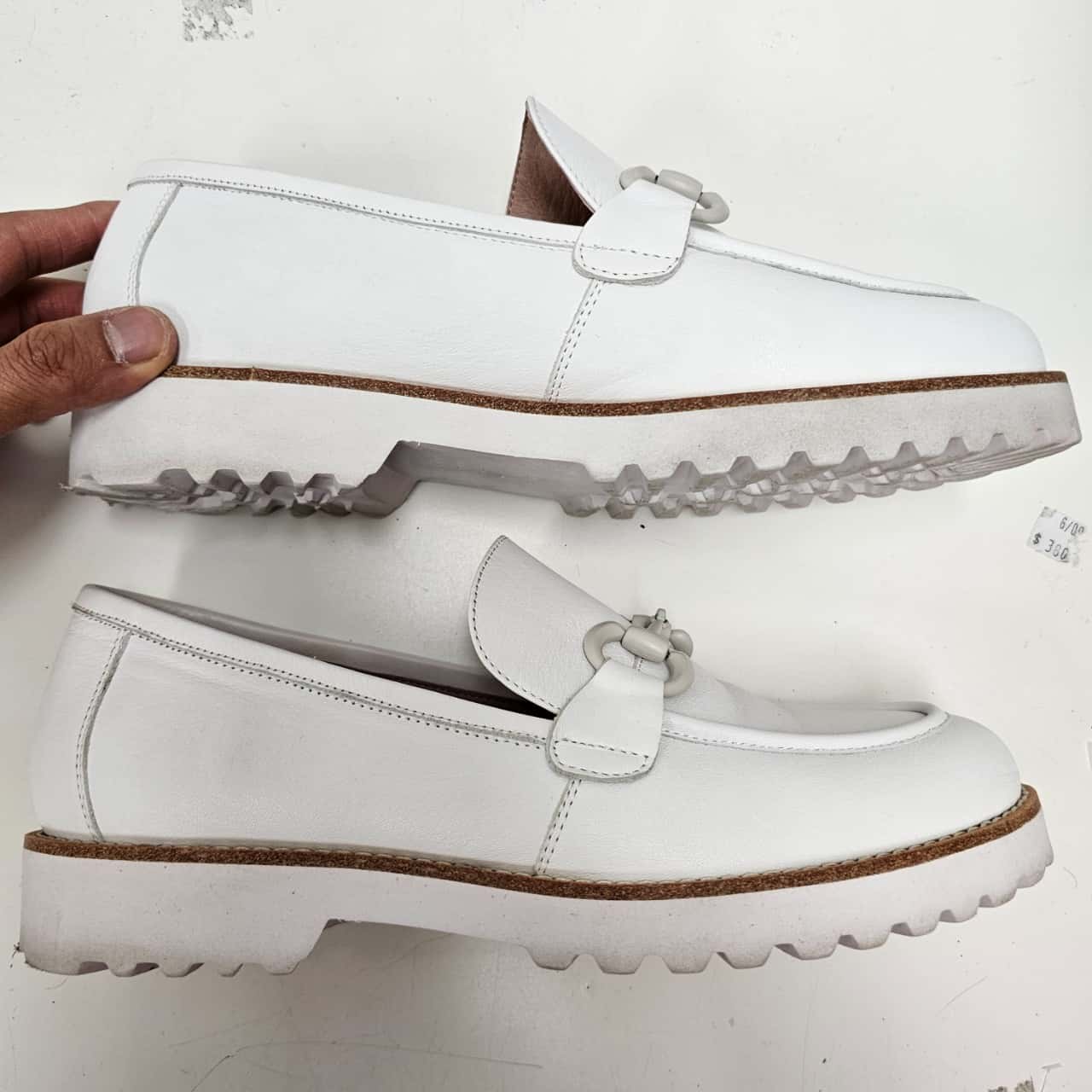 Edward Meller Womens Size 40 Gaynor Moccasins White (Very Good ...
