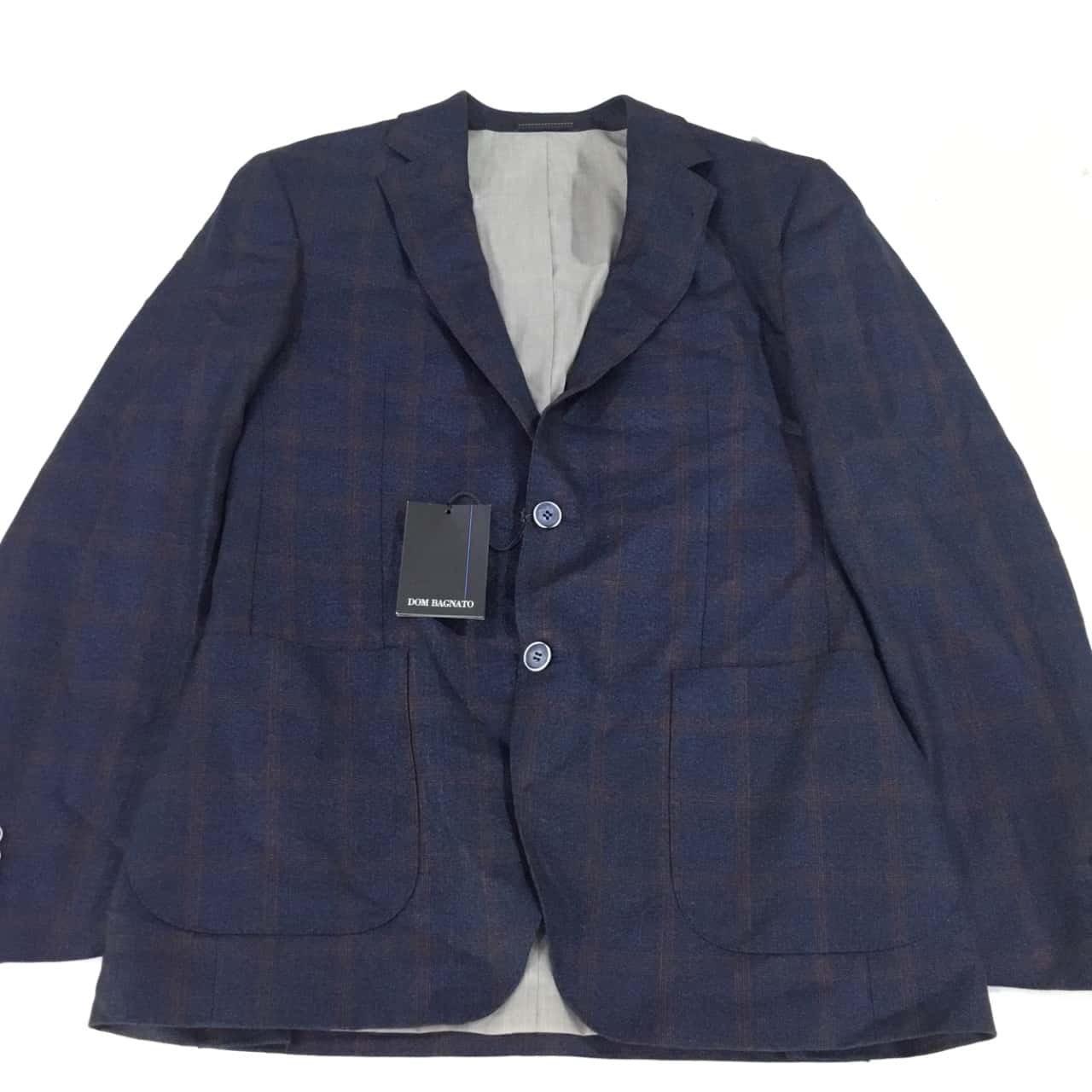 Dom Bagnato Danielle Blue/ Red Check Blazer